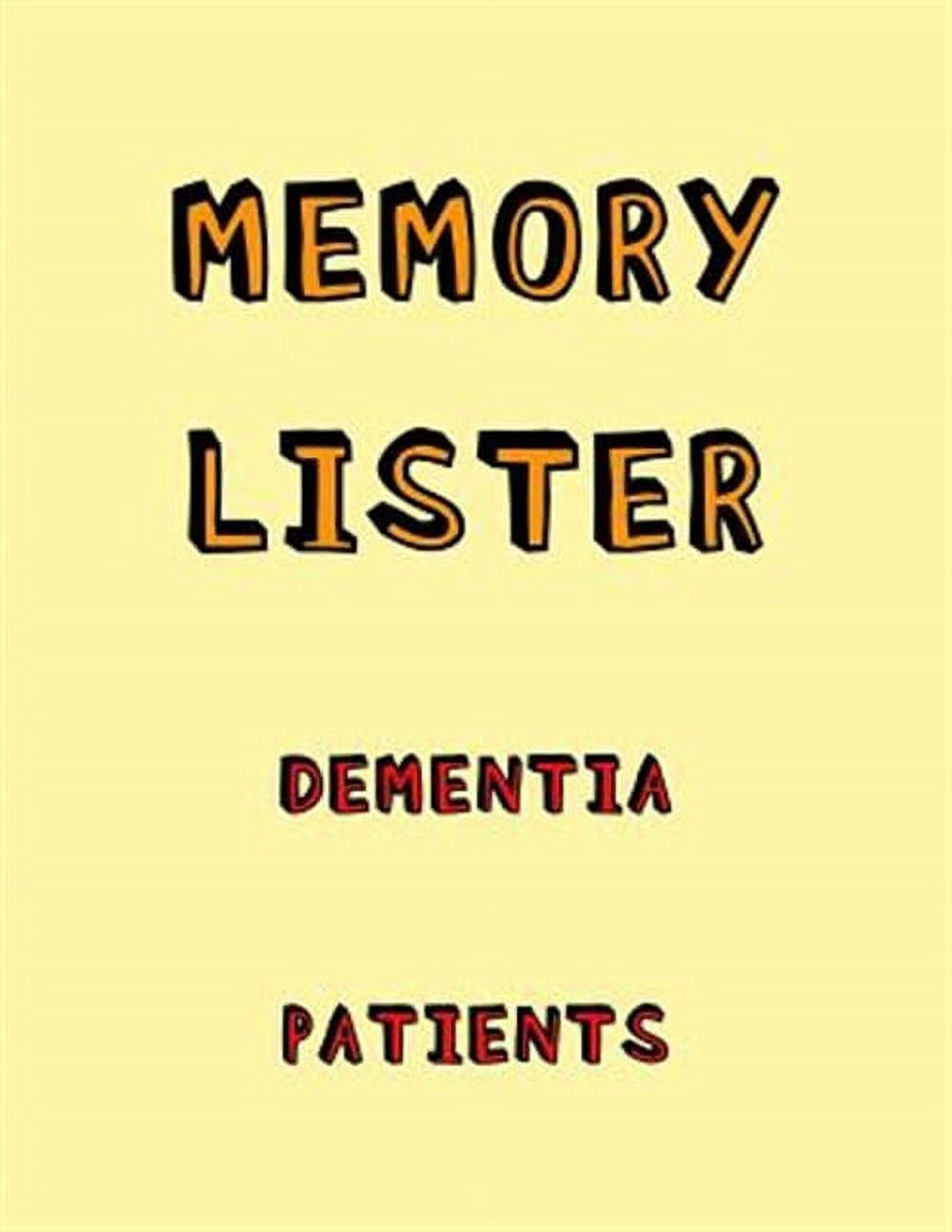 Memory Lister Dementia Patients: Anti Memory loss and recall activity ...
