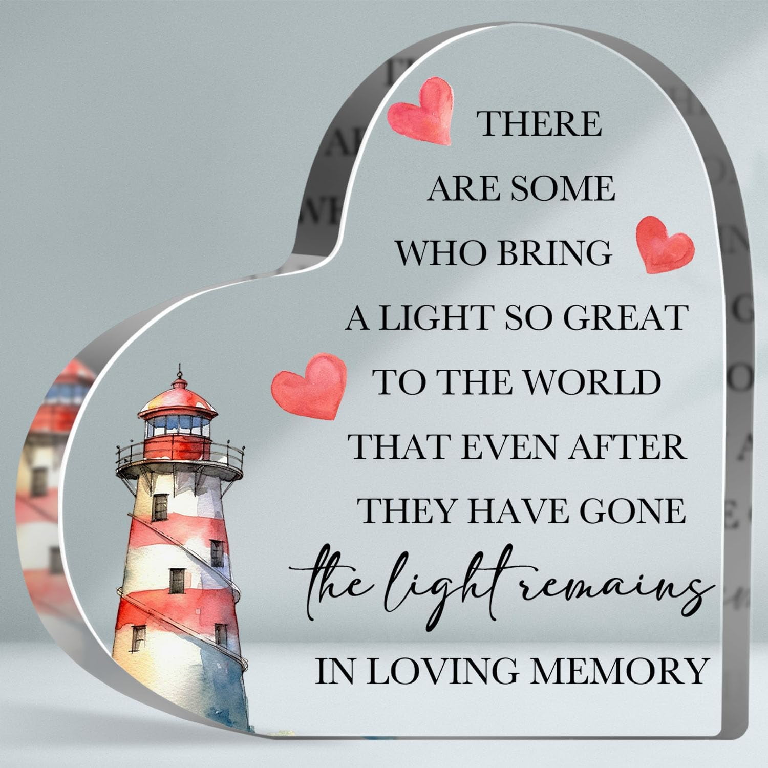 In Memory of Loved One Keepsake, Sympathy Gifts for Loss of One Acrylic ...