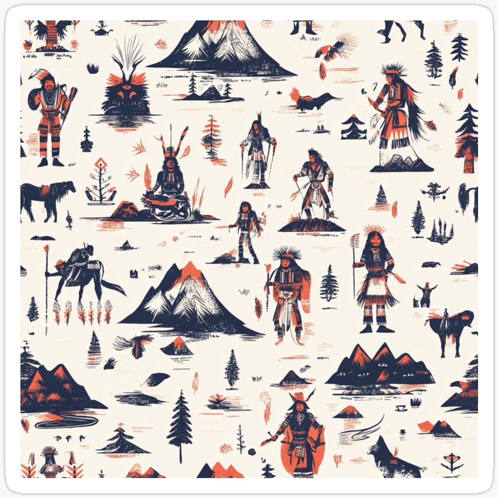 Memory Of The Native American Nations Sticker Kir-1822 - Walmart.com