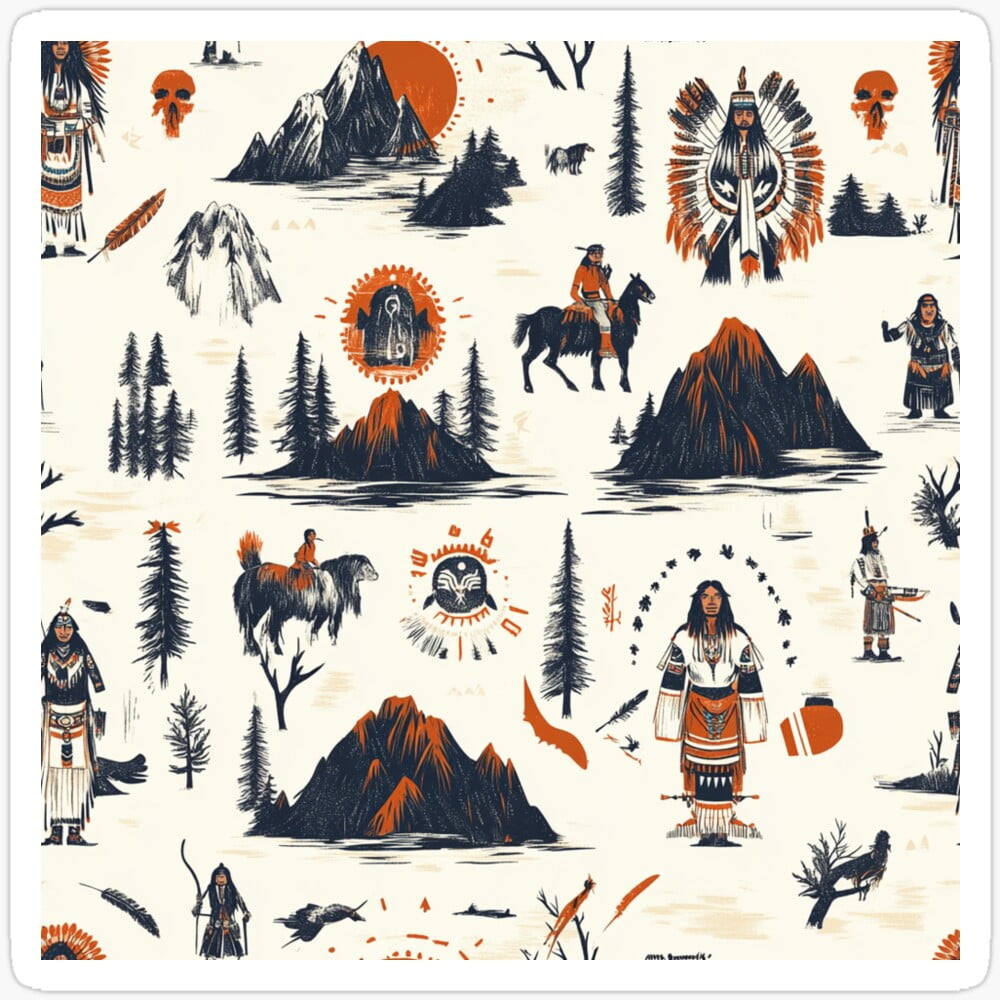 Memory Of The Native American Nations Sticker Kir-1825 - Walmart.com