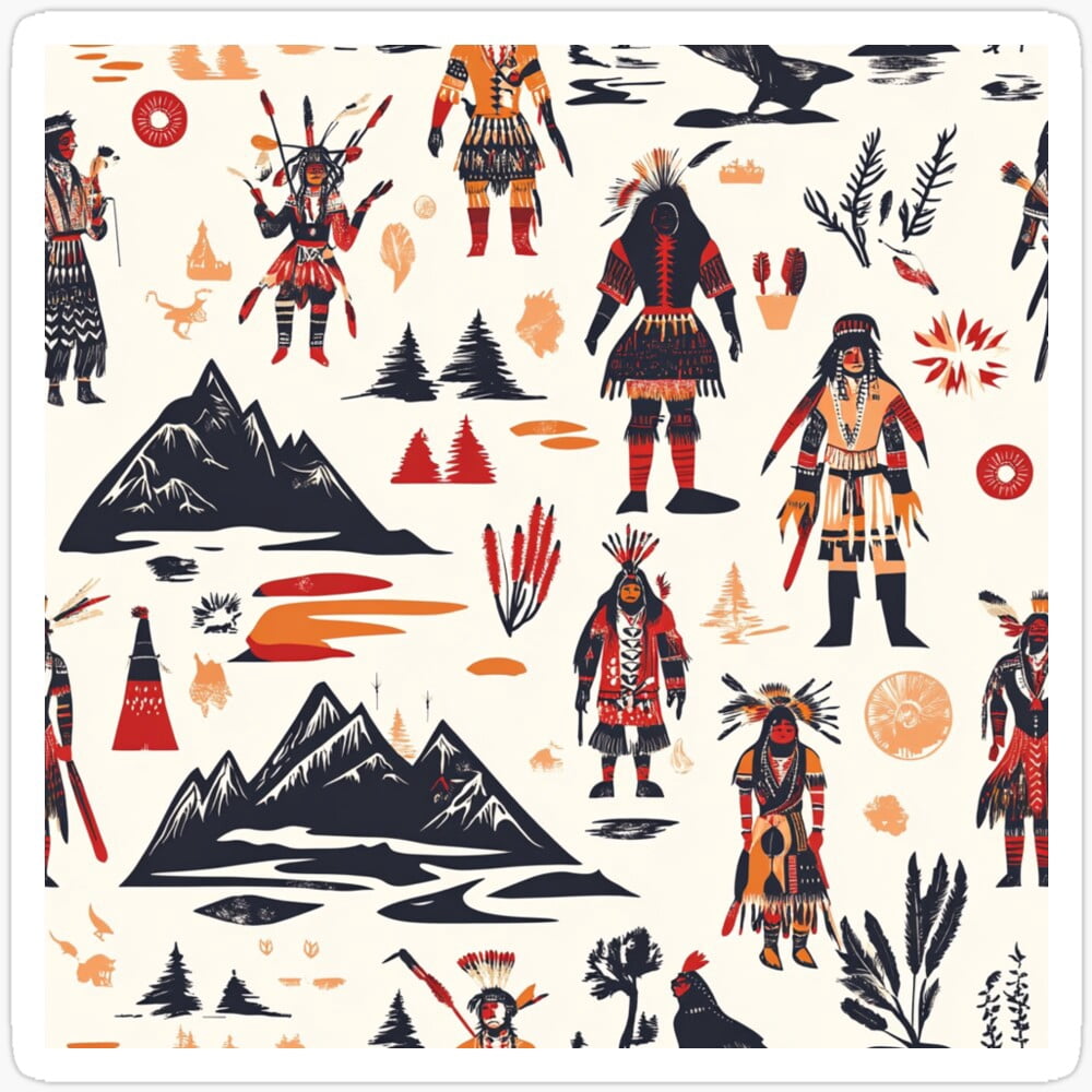Memory Of The Native American Nations Sticker Kir-1832 - Walmart.com
