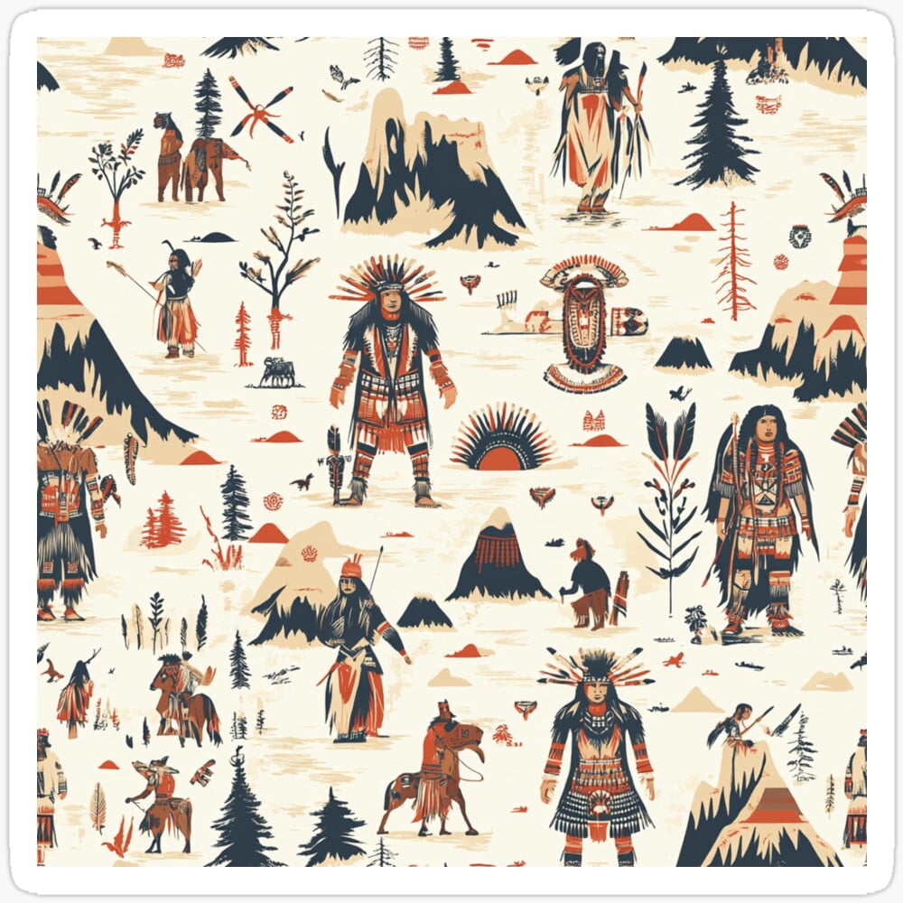 Memory Of The Native American Nations Sticker Kir-1837 - Walmart.com