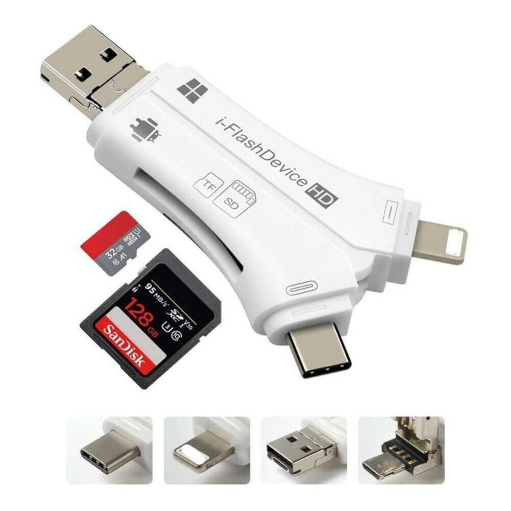 Memory SD Card Reader 4 in 1 Game Camera Card Viewer-Trail Hunter View ...