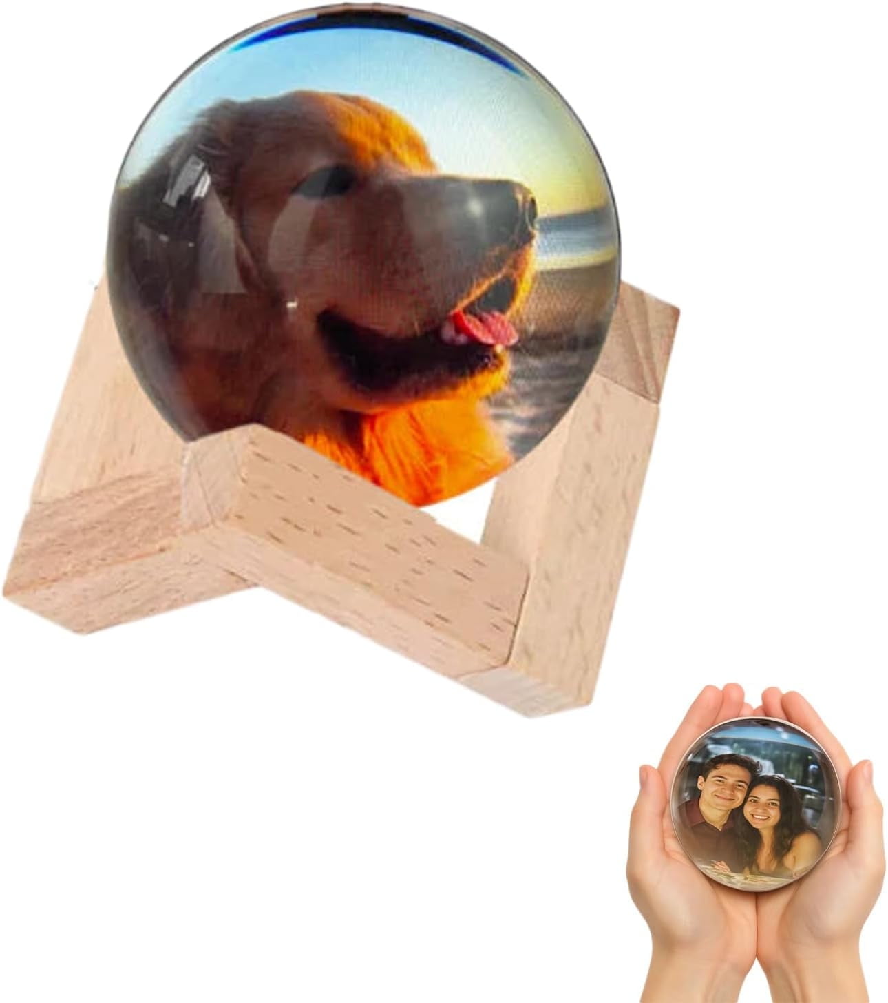 Memory Sphere Lamp - Personalized 3D Video Crystal Ball,Ultrasound Baby ...