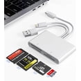 Memory Stick Duo Adapter - 4-in-1 USB C/Lightning/USB-A to SD/TF/MS/XD ...