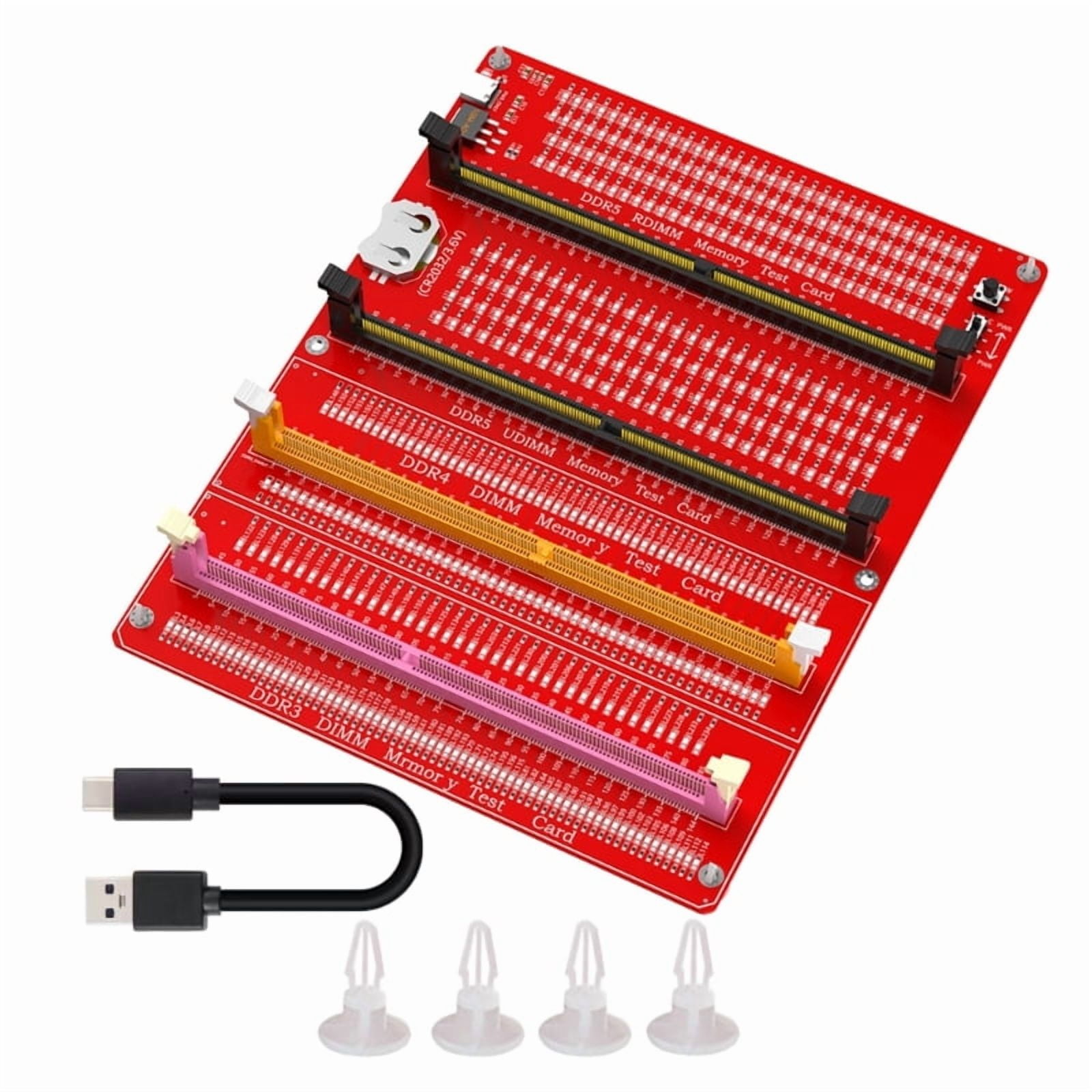 Memory Tester DDR3/DDR4/DDR5 RDIMM/UDIMM Memory Tester with LED ...