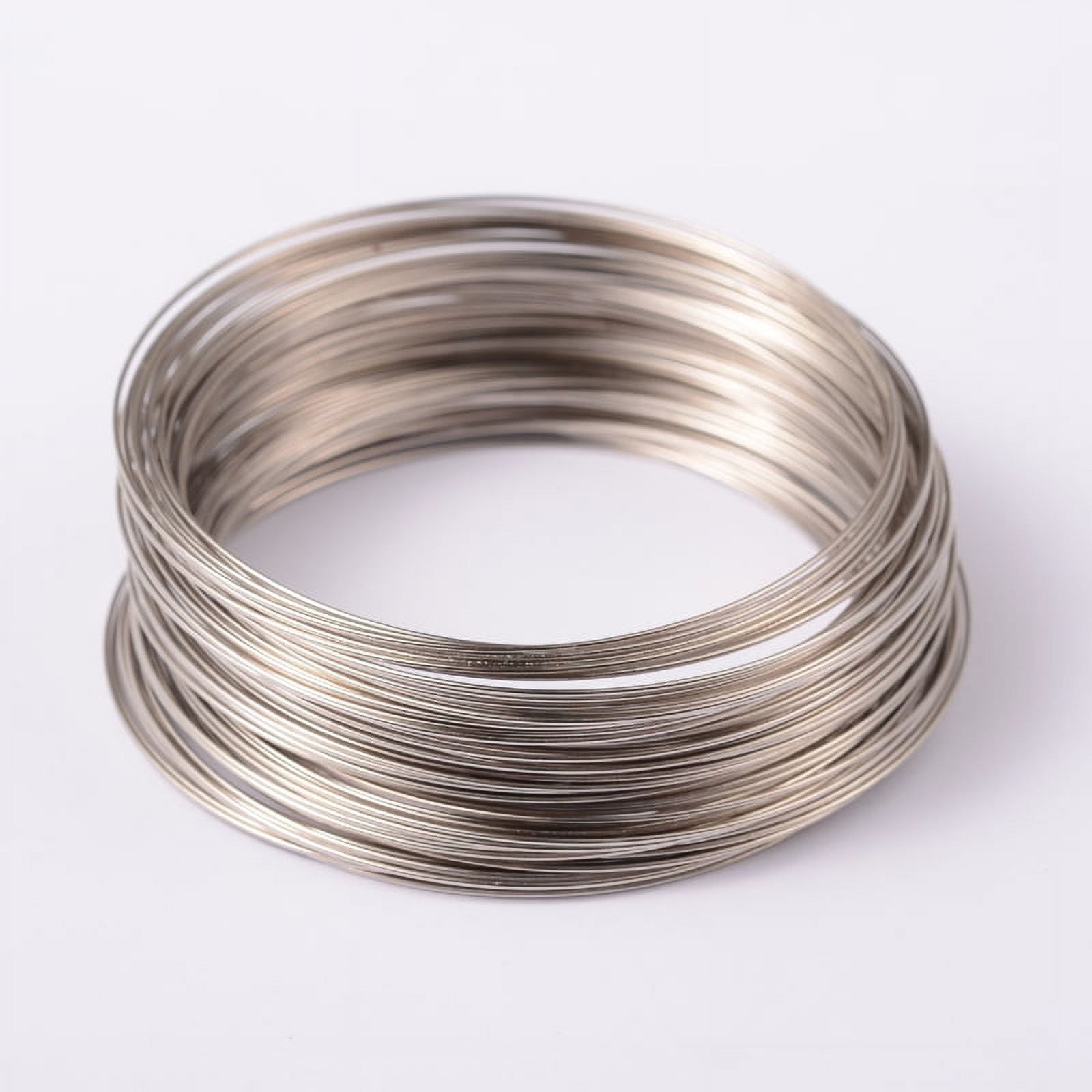Memory Wire for Bracelet Making Steel Platinum Color 65mm Wire : 0.5mm ...