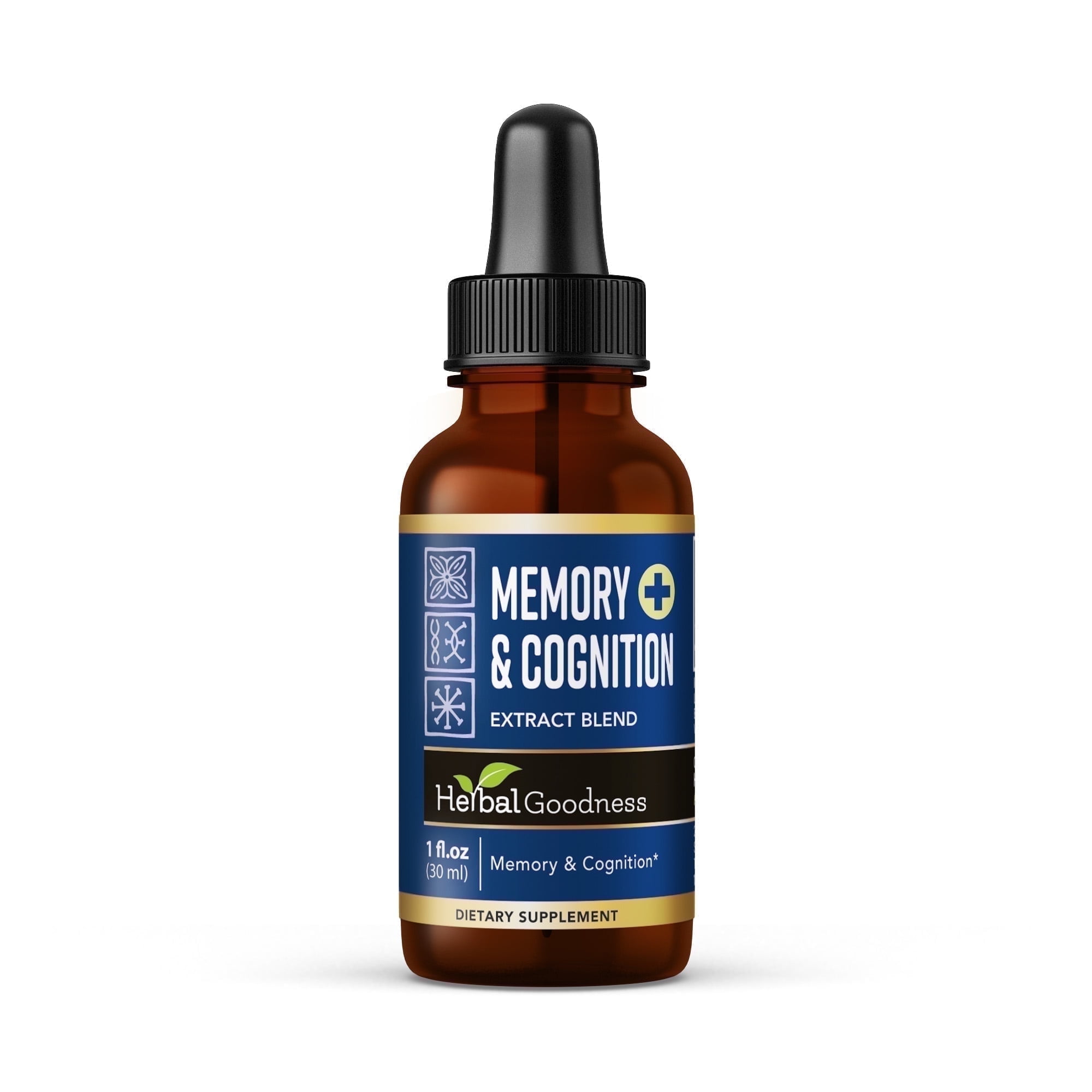 Herbal Goodness Memory and Cognition Booster 1fl.oz, Memory Supplement ...