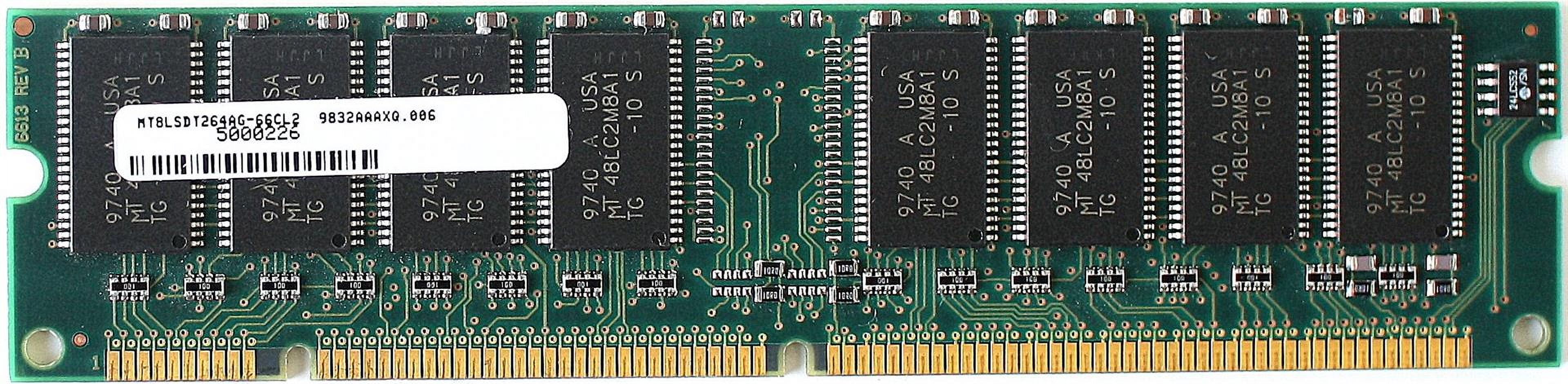 Memory, mt8lsdt264ag-66cl2 5000226, 2m x 64 sdram, 6627 rev b - Walmart.com