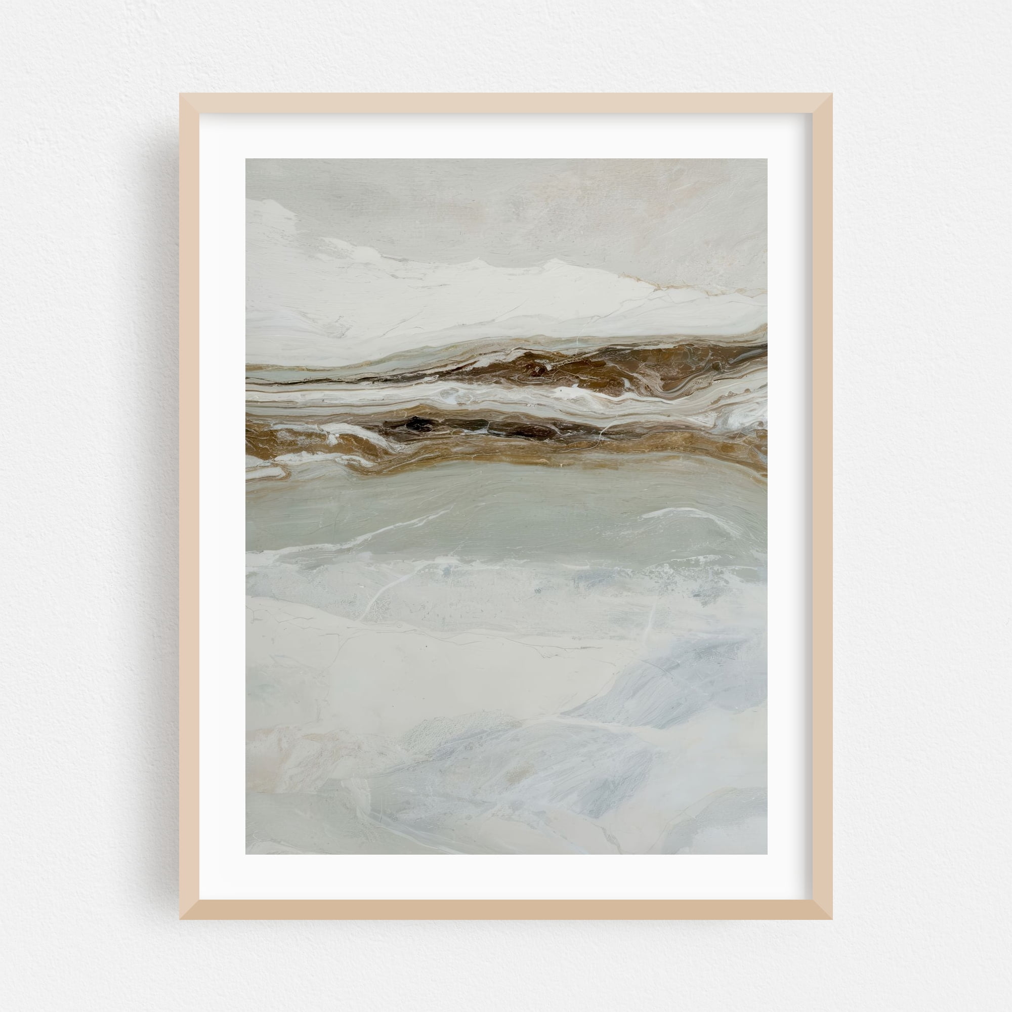 Memory of Ancient Sands - Digital Art Abstract Minimalist Nature ...