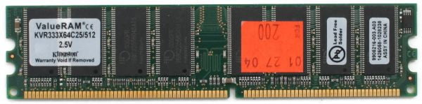 Memory, valueram 512mb kvr333x64c25/512 2.5v, 9905216-003.a03 - Walmart.com