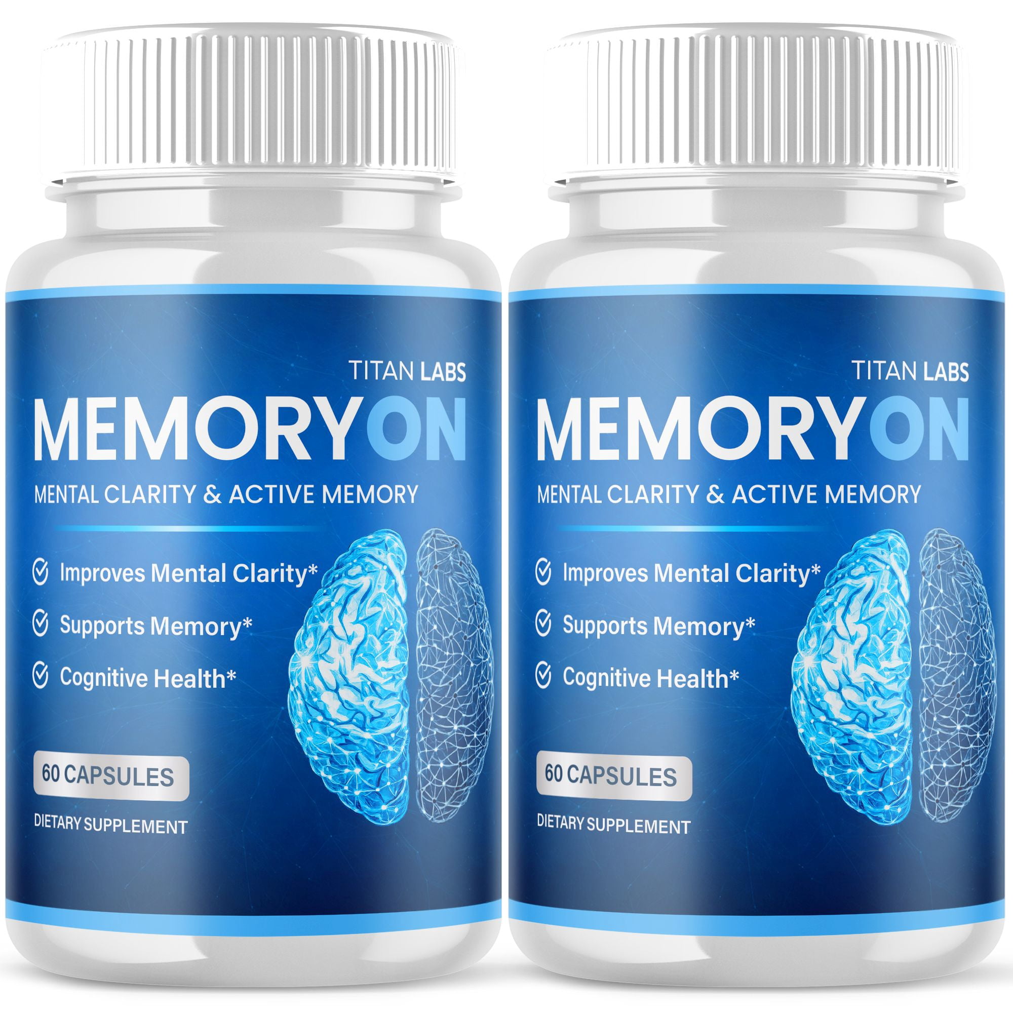 MemoryOn Advanced Brain Support Formula Supplement Memory On 120 ...