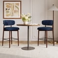 Memoryfield Upholstered Bar Stools Set of 2, Counter Height Barstools ...
