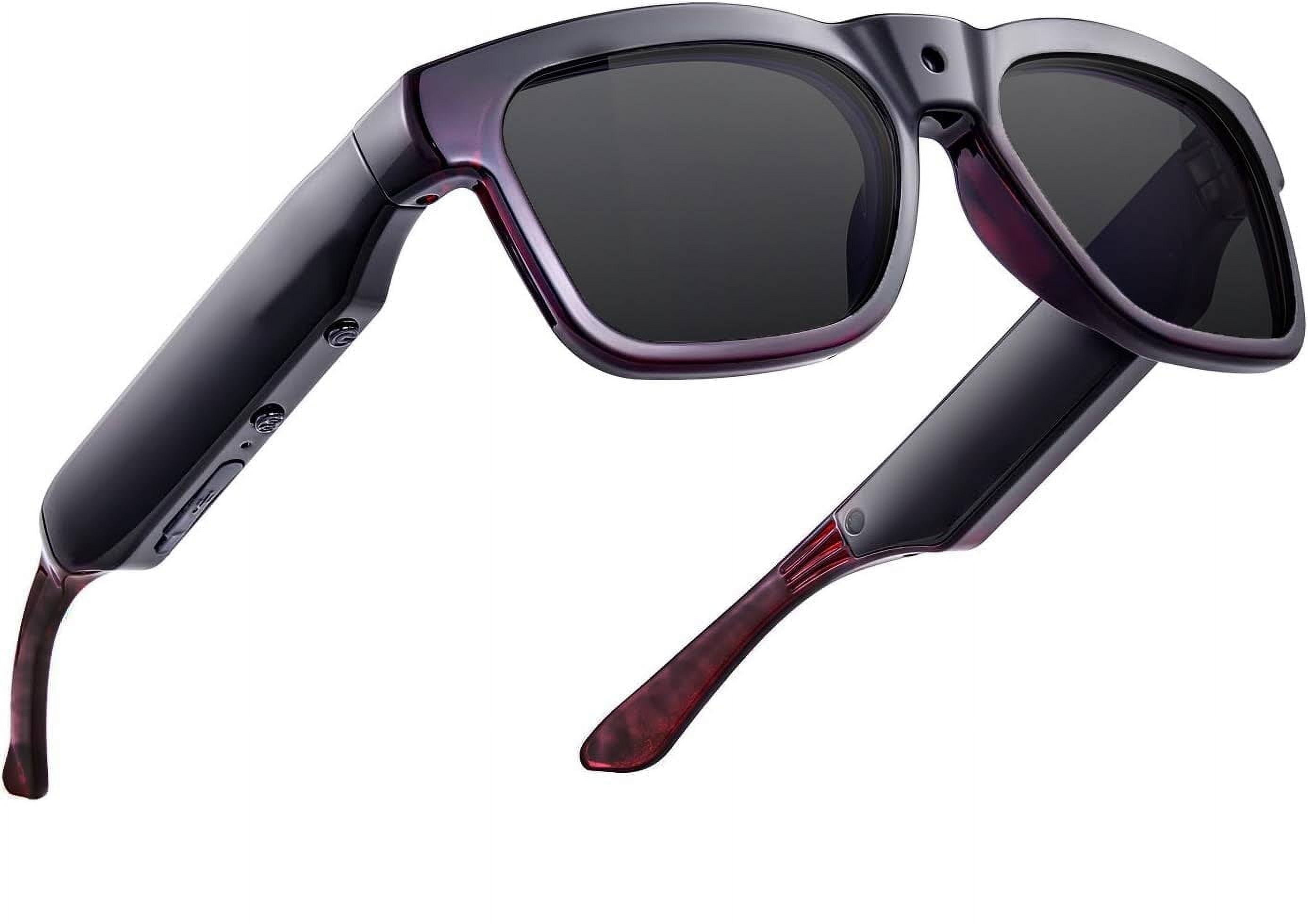 Memospecs HD 128GB Men's Smart Video Recording Sunglasses with Optics ...