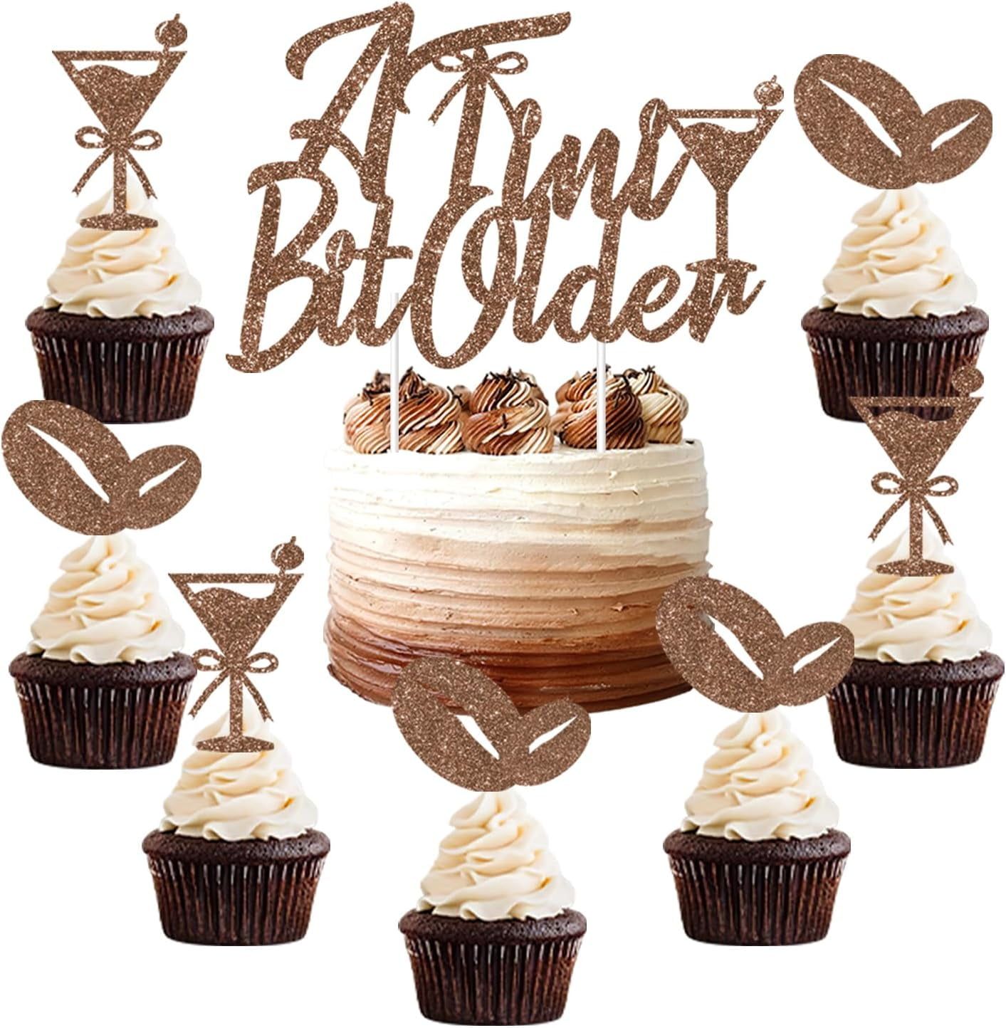 Memostor Espresso Martini Cake Toppers Tini Bar Theme A Tini Bit Older ...