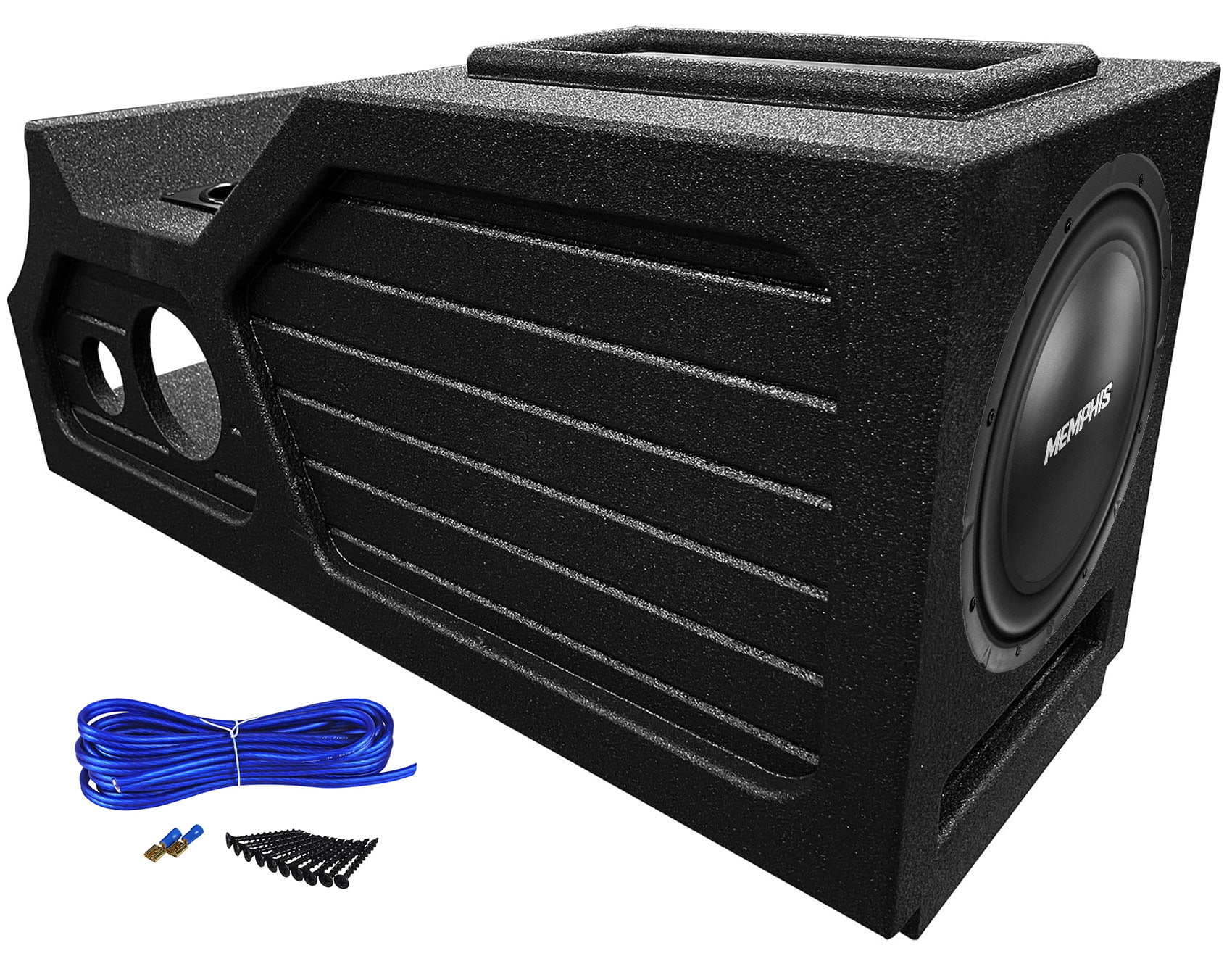 Memphis 12" Subwoofer+Center Console Sub Box Enclosure For 2007-2013 ...