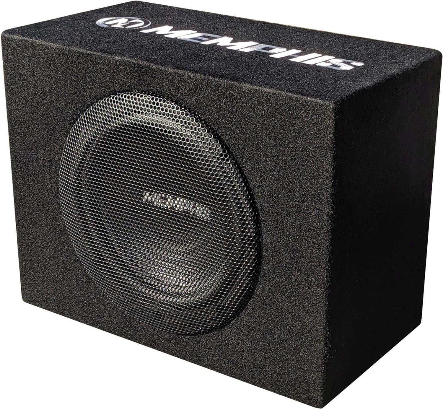 Memphis Audio 10" Loaded Enclosure Powered Subwoofer Bass System Combo ...