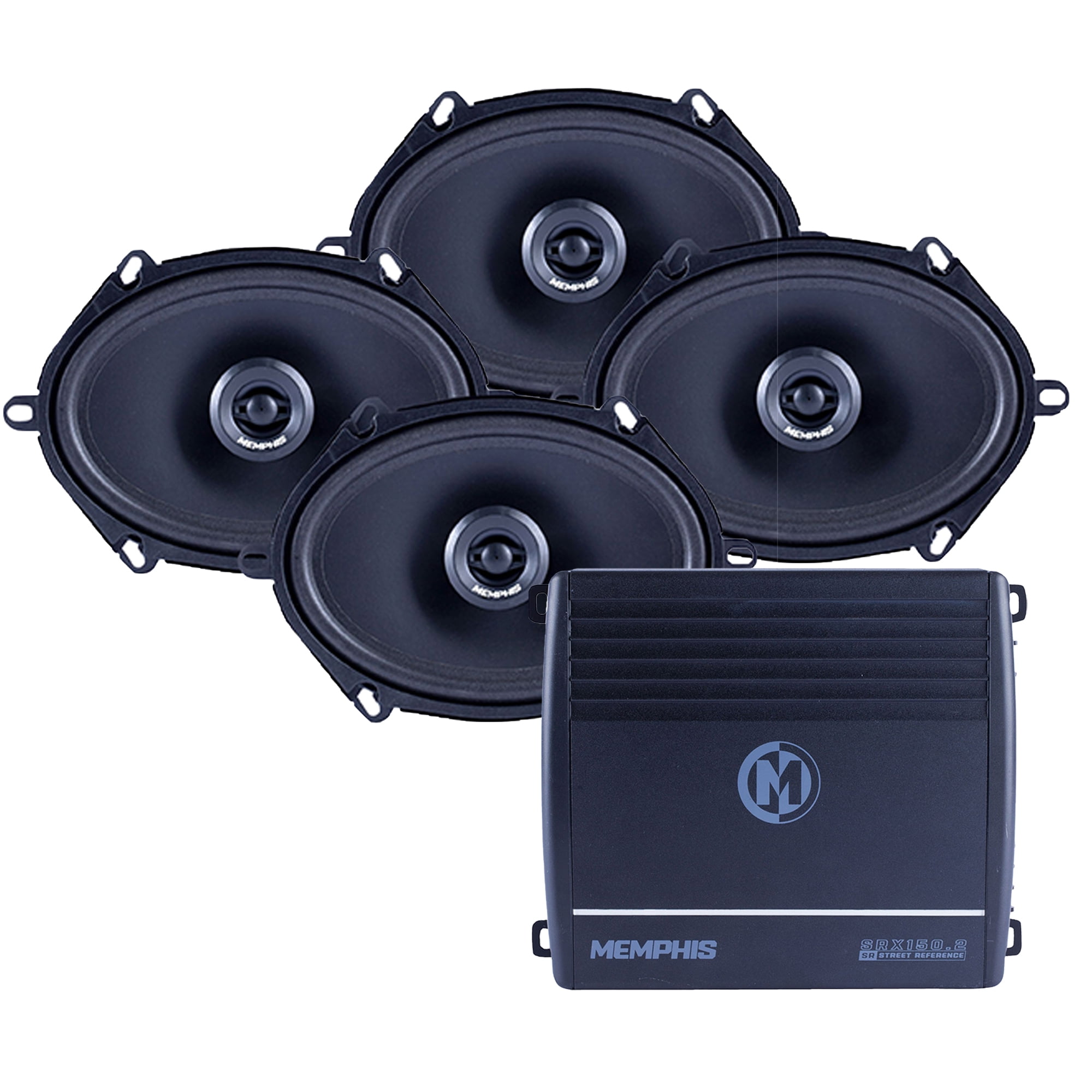 Memphis Audio 2 Pair of SRX572 Street Reference Series 5x7" 2-Way ...