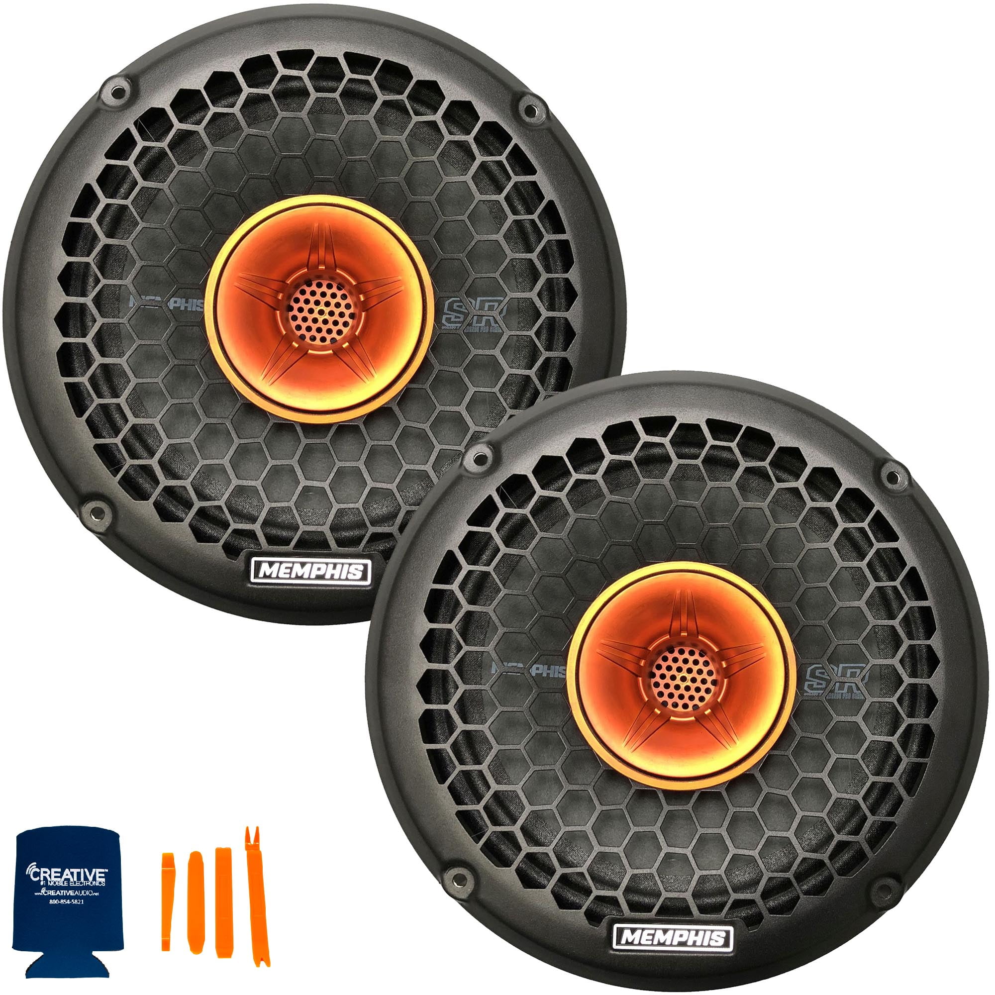 Memphis Audio 2 SRXP82WT SRX Pro Audio 8" Coaxial Speakers - Walmart.com