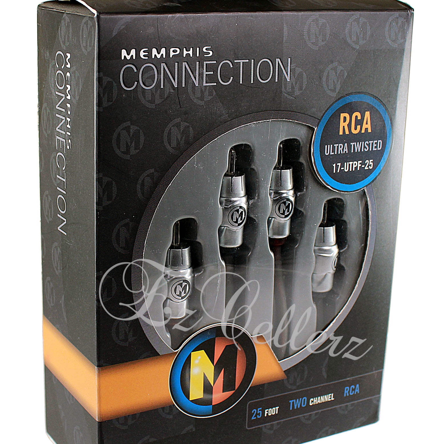 Memphis Audio 25 Ft 2 Channel RCA Cable Ultra Twisted Interconnect Wire ...