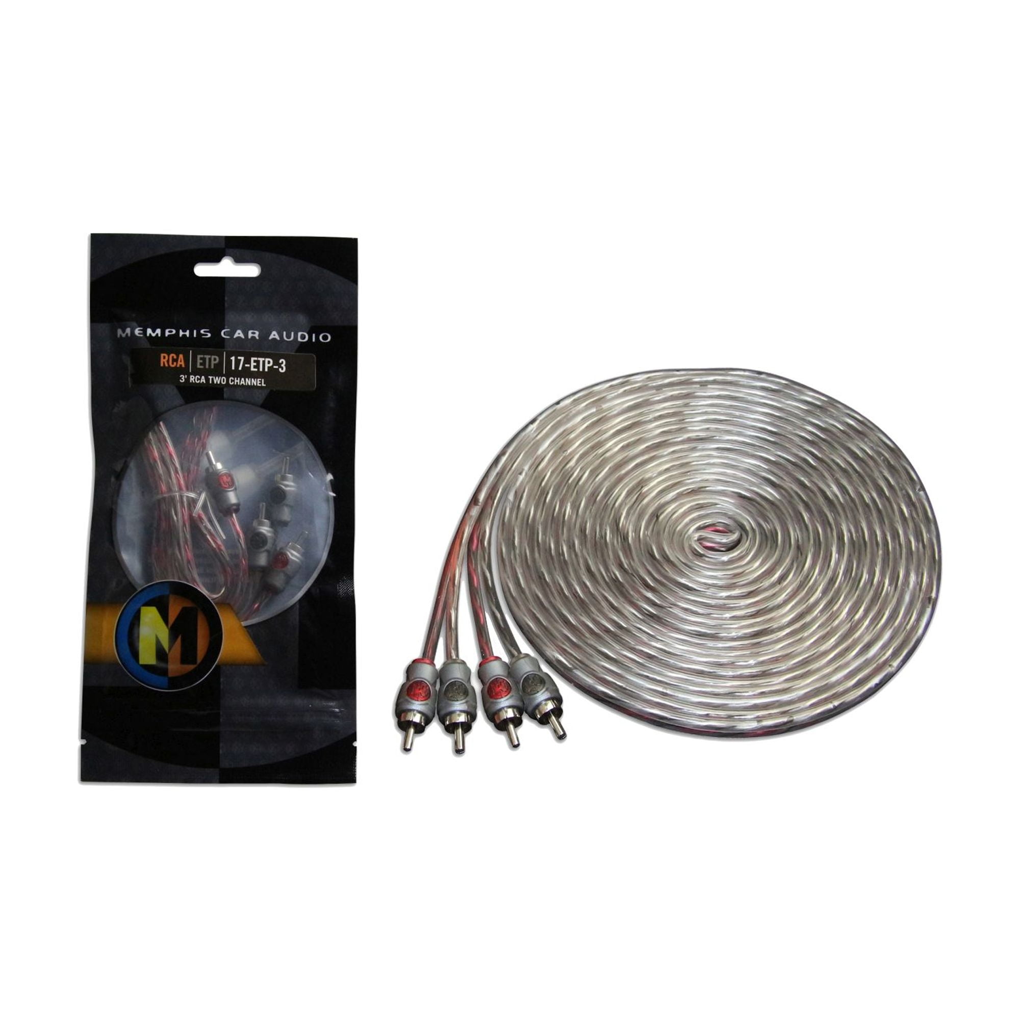 Memphis Audio ETP-3 3-Foot 2 -Channel Audio Interconnect Cables ...