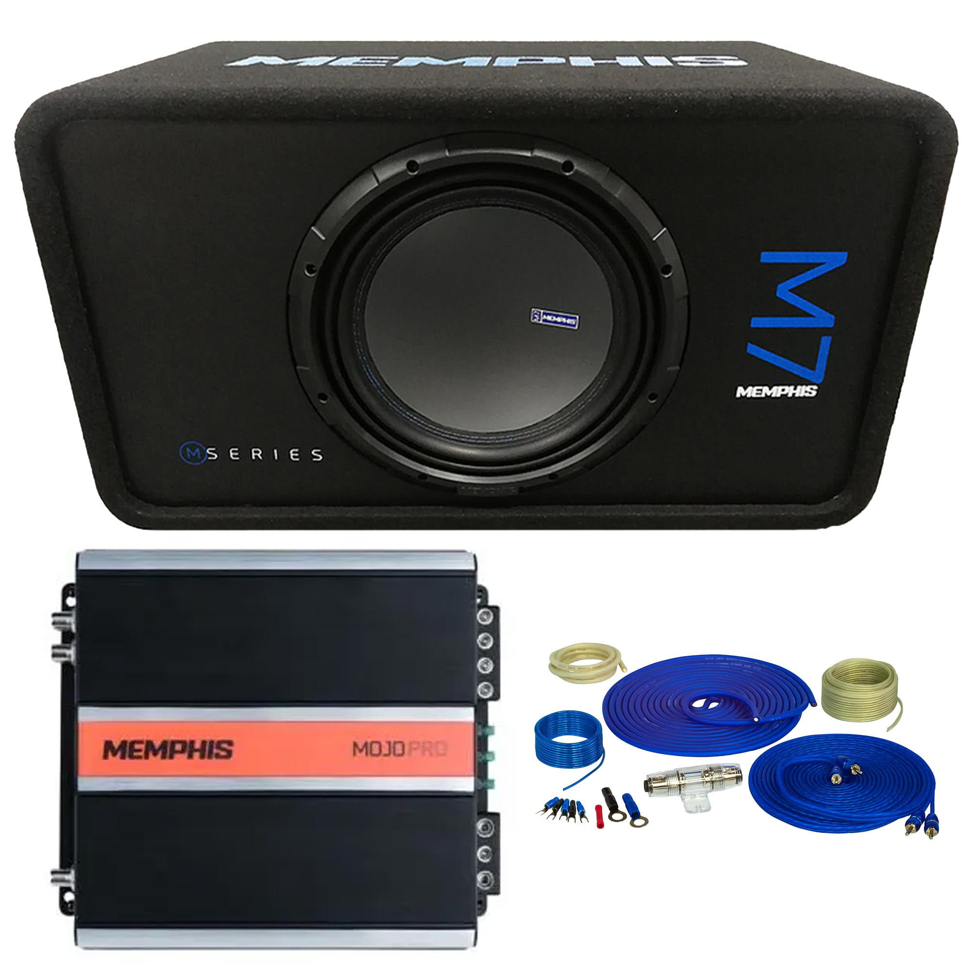 Memphis Audio M7E12S1 Single 12" M7 Loaded Subwoofer Enclosure with ...