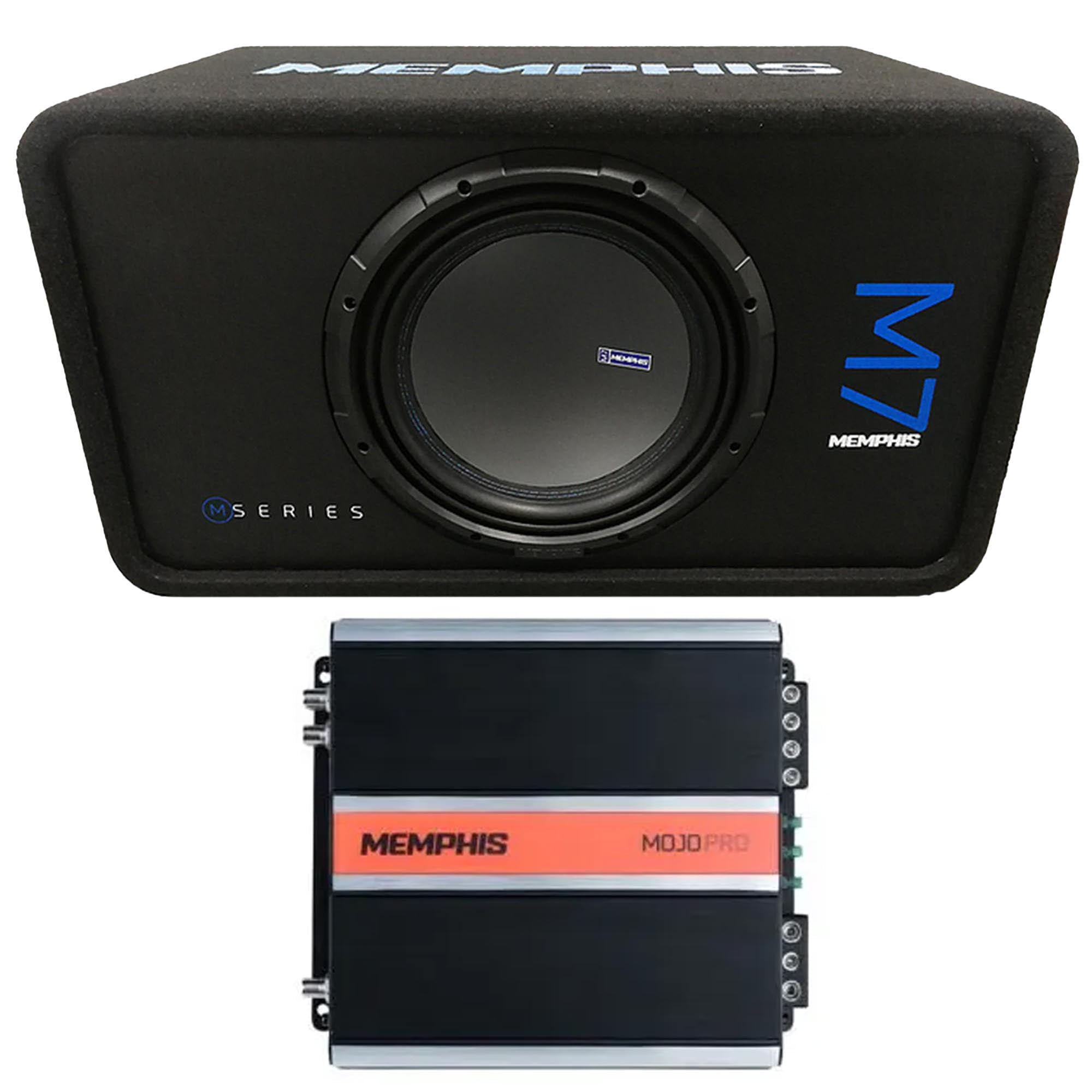 Memphis Audio M7E12S1 Single 12" M7 Loaded Subwoofer Enclosure with ...