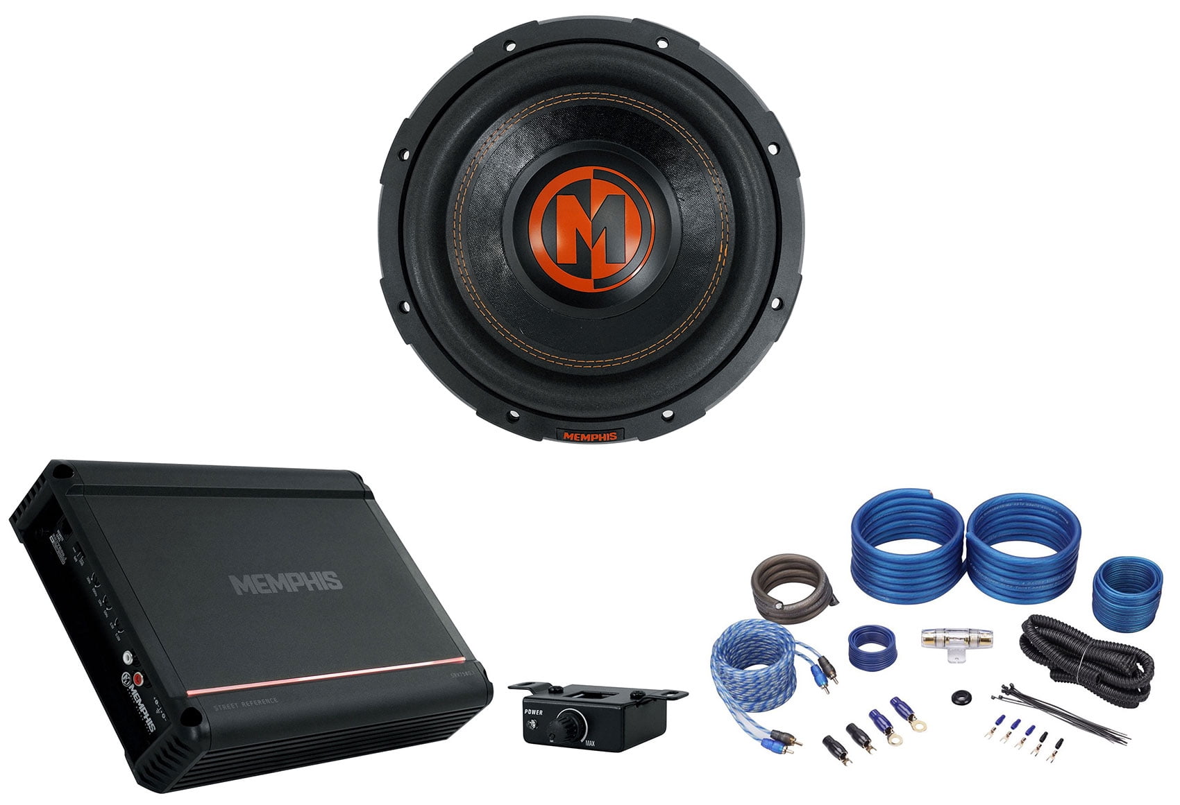 Memphis Audio MJP1044 10 inch 750 Watt RMS MOJO Subwoofer+Mono ...