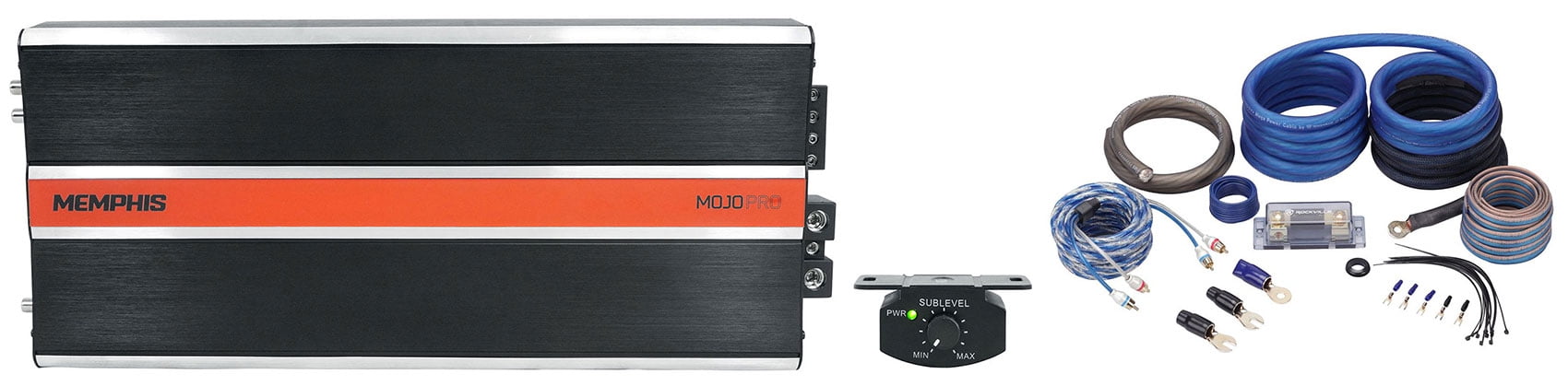 Memphis Audio MJP3000.1 3000W RMS Mono Car Amplifier with Remote, Bass ...