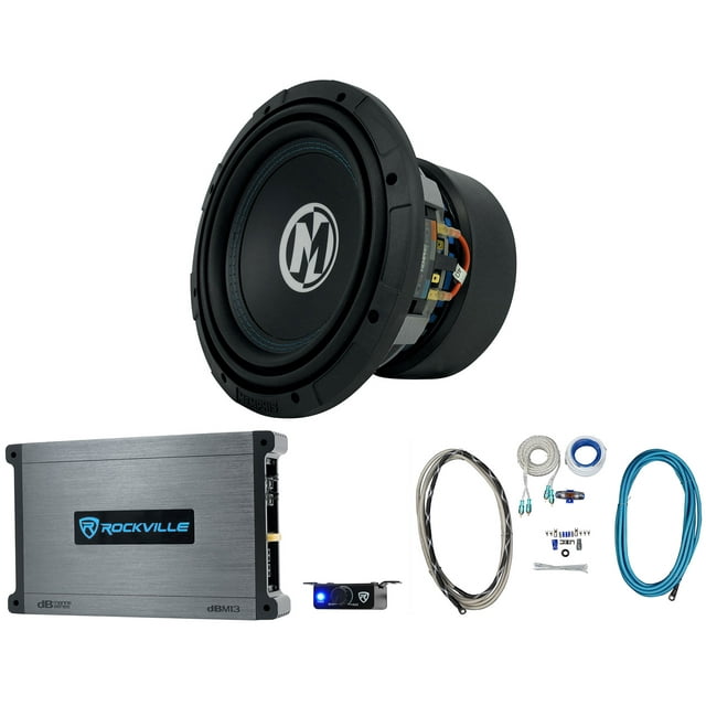 Memphis Audio MMJ824 Marine Boat Mojo 8" Subwoofer+Mono Amplifier+Amp ...