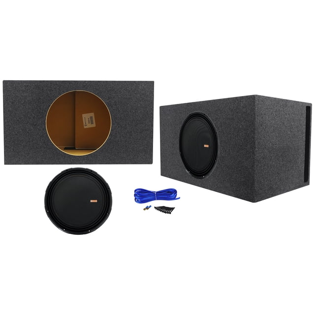 Memphis Audio MOJO 1512 15" 3000w Competition Subwoofer+Vented Sub Box ...