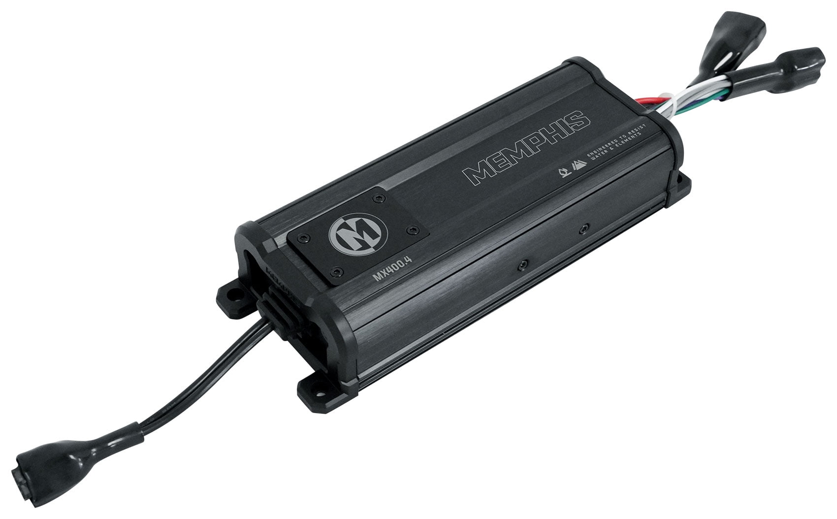 Memphis Audio MX400.4 400 Watt RMS 4 Channel Motorcycle Amplifier IP66 ...