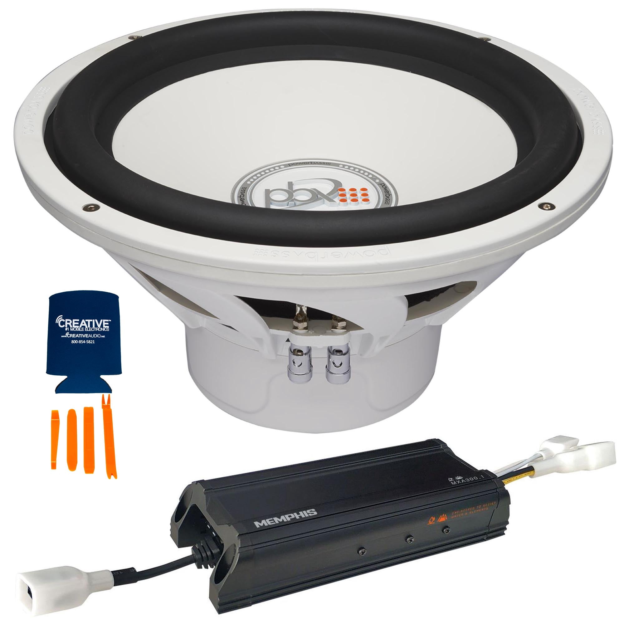 Memphis Audio MXA300.1 Marine Amplifier compatible with 1 XL-1240DMF 12 ...