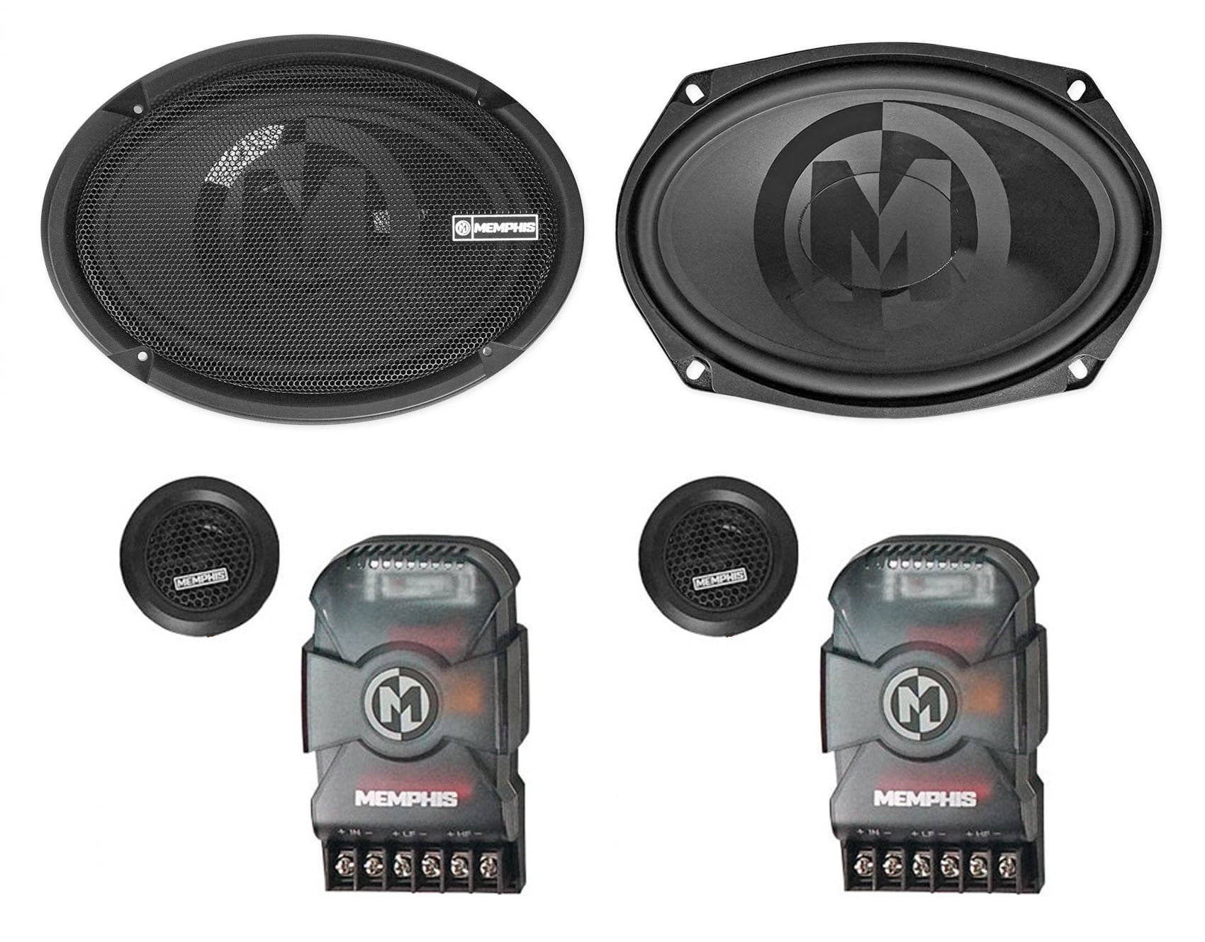 Memphis Audio PRX690C 6x9" 120 Watt Car Component Speakers w/Crossovers ...