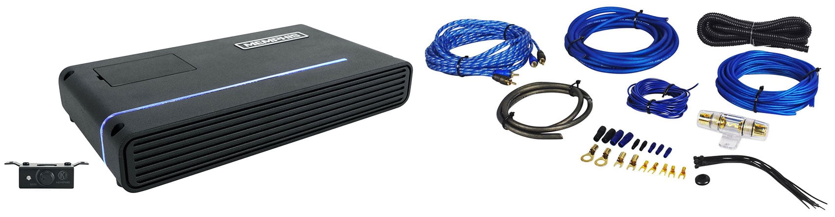Memphis Audio PRXA300.2 300w RMS 2 Channel Car Stereo Amplifier + Amp ...