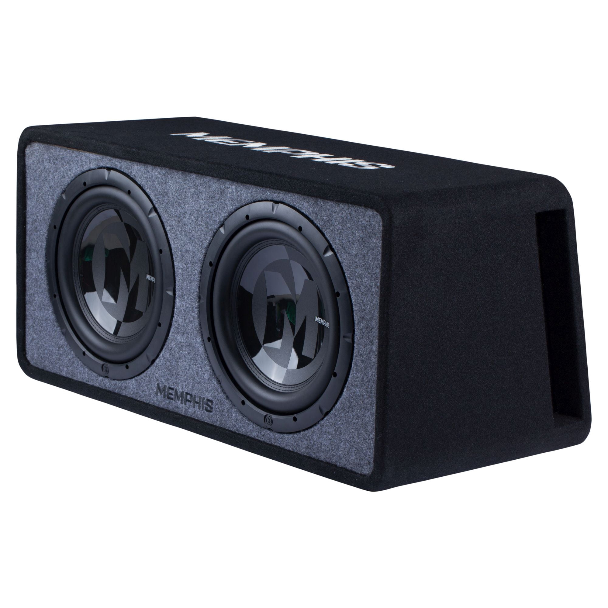 Memphis Audio PRXE12D1 Dual 12” Power Reference Series Loaded Enclosure ...