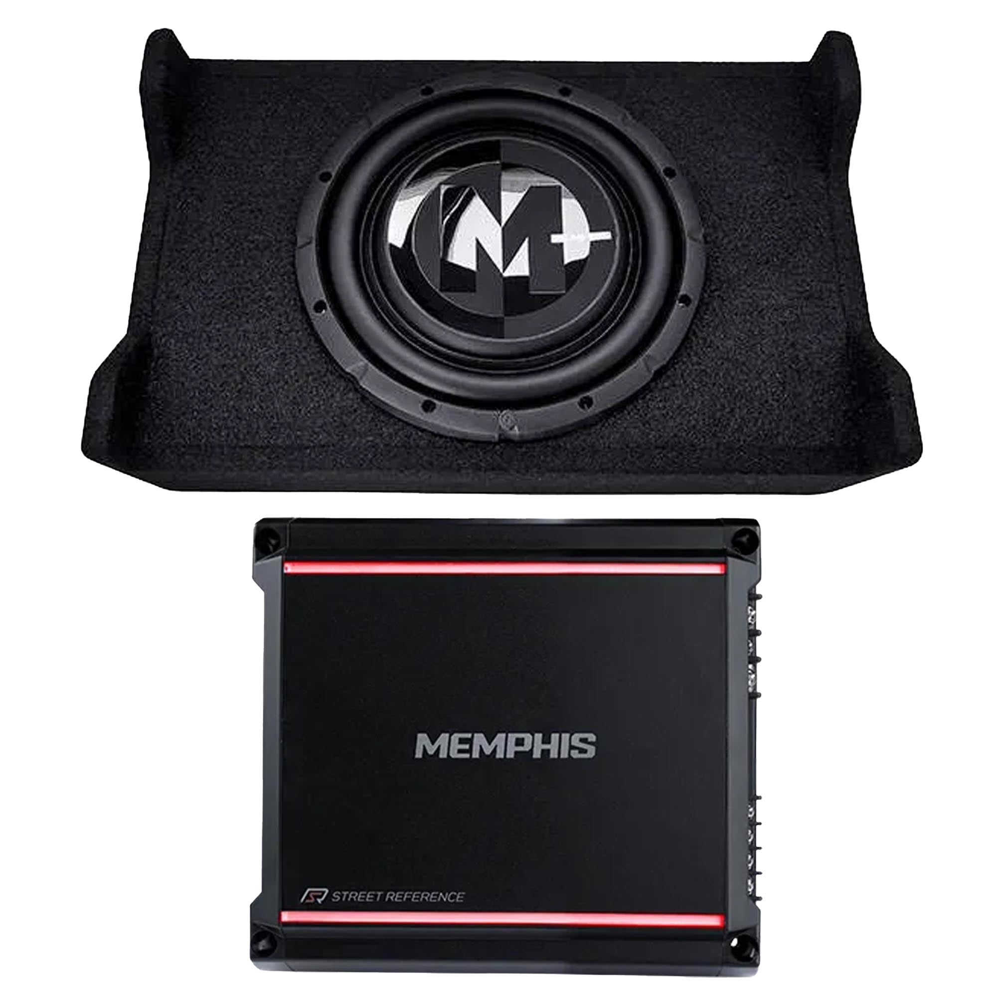 Memphis Audio PRXSE10S2 PR Shallow Single 10” Loaded Enclosure with ...