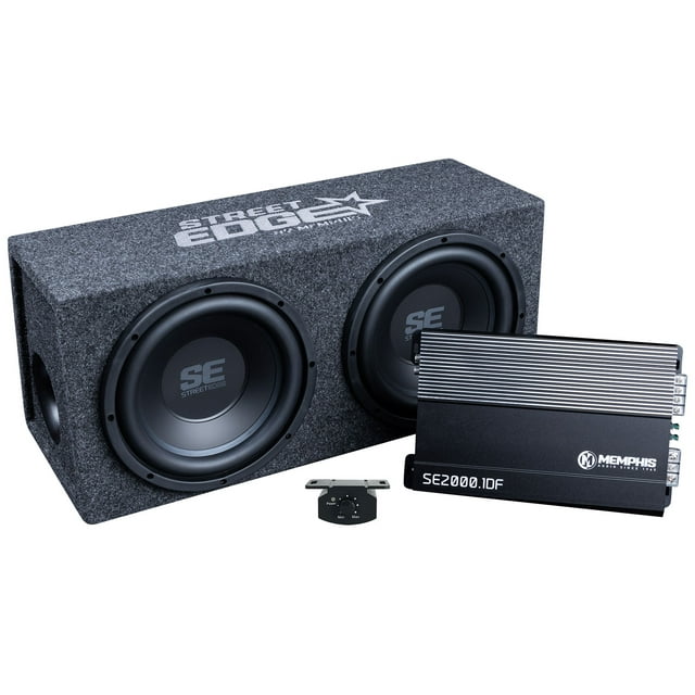 Memphis Audio SE210 10" 200 Watt RMS Car Subwoofer+Amplifier+Sub Box ...