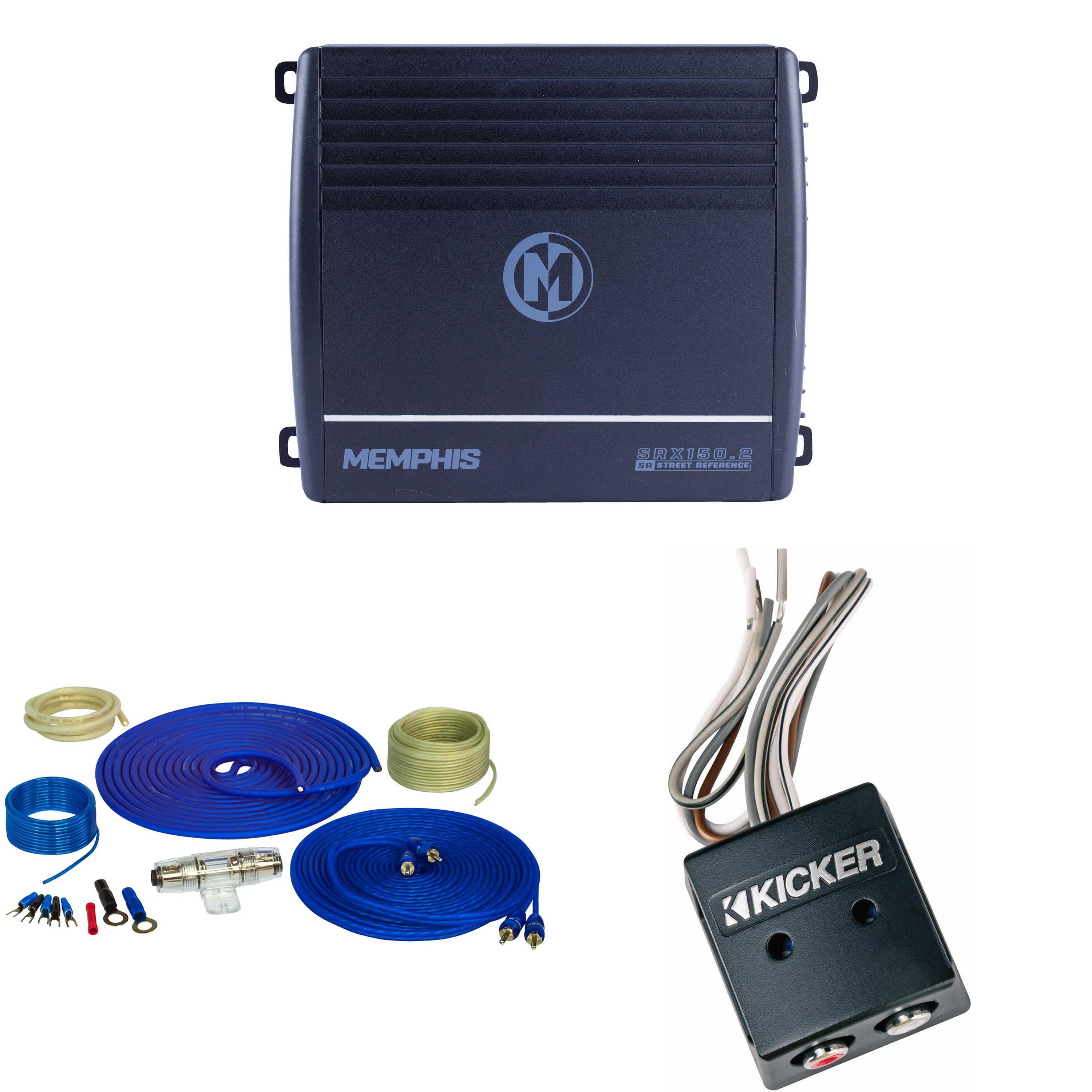 Memphis Audio SRX150.2 Street Reference Series 2-Channel Amplifier - 75 ...