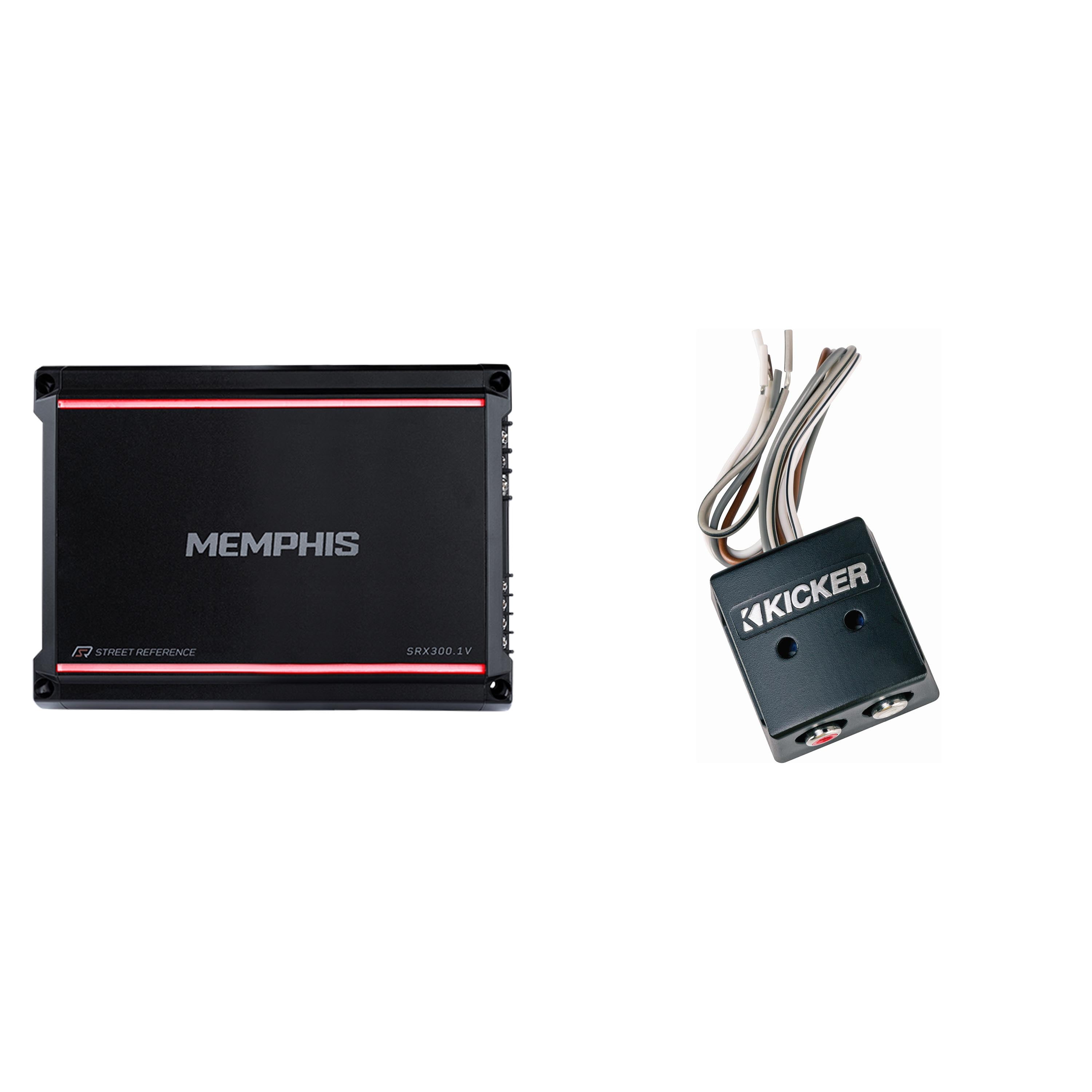 Memphis Audio SRX300.1V Mono 2-Ohm 300 Watt with 46KISLOC K-Series ...