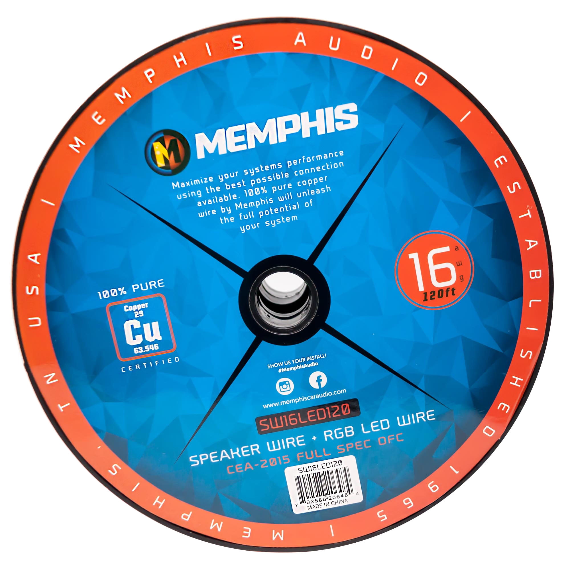 Memphis Audio SW16LED120 6-Conductor Multifunction Cable - 16AWG ...