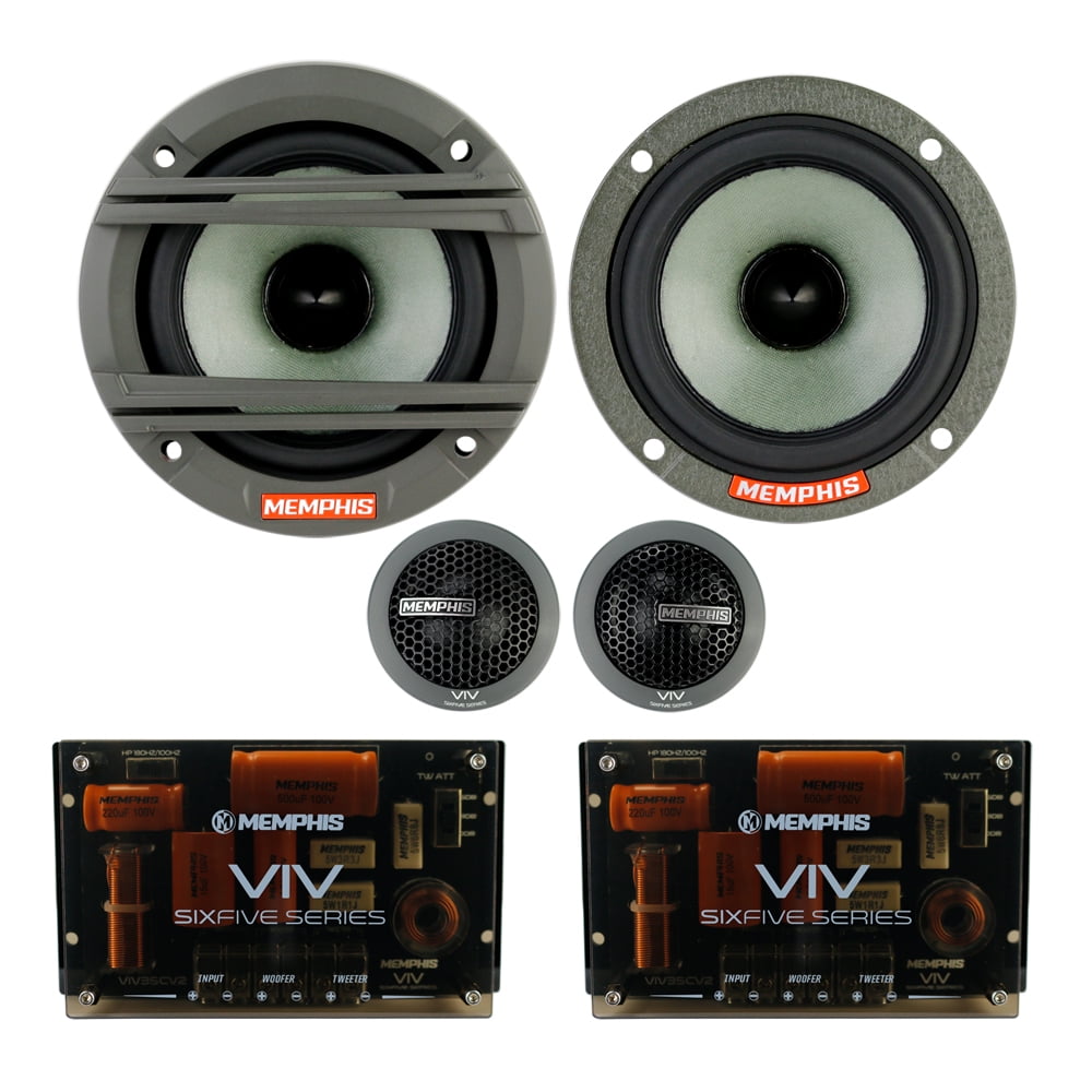 Memphis Audio VIV35CV2 3.5" Six Five Series Component Speakers, Pair ...