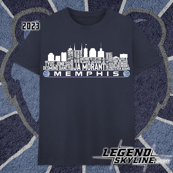 Memphis Basketball Team 23 Player Roster, Memphis City Skyline shirt ...