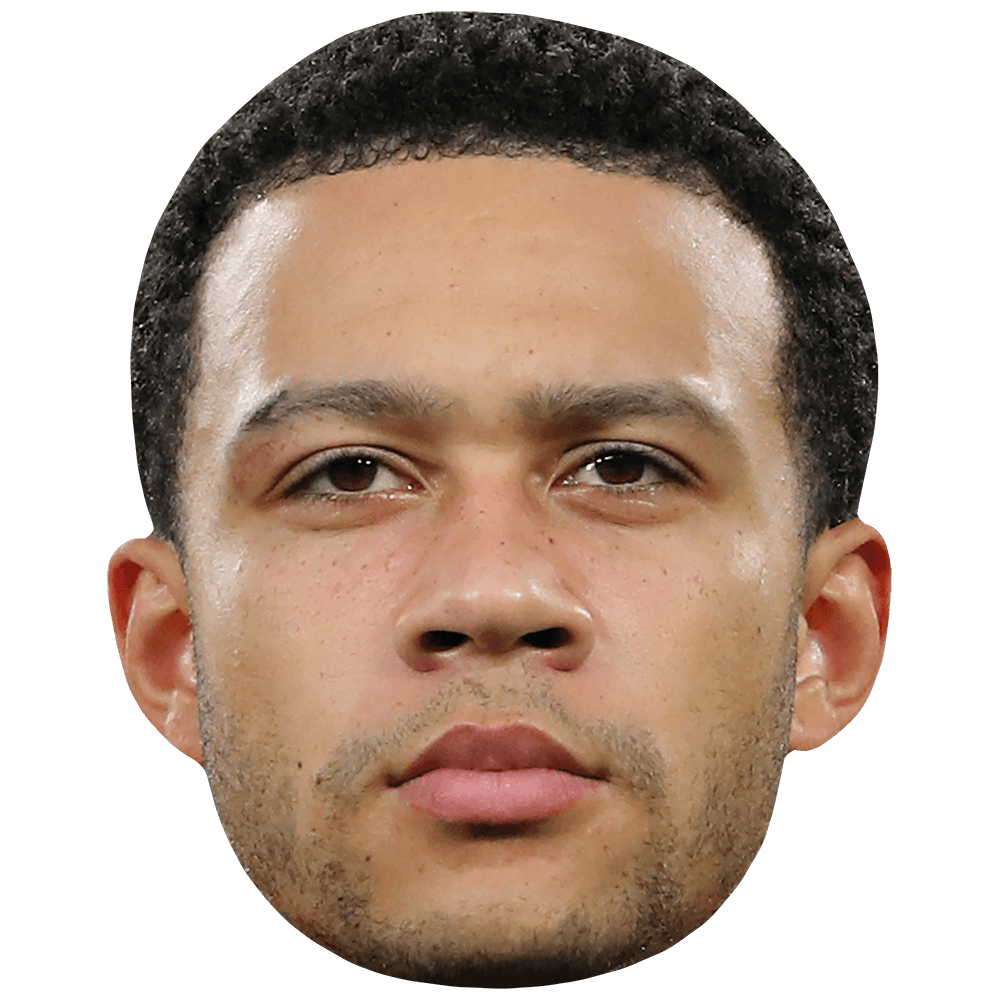 Memphis Depay (Stubble) Flat Cardboard Face - Walmart.com