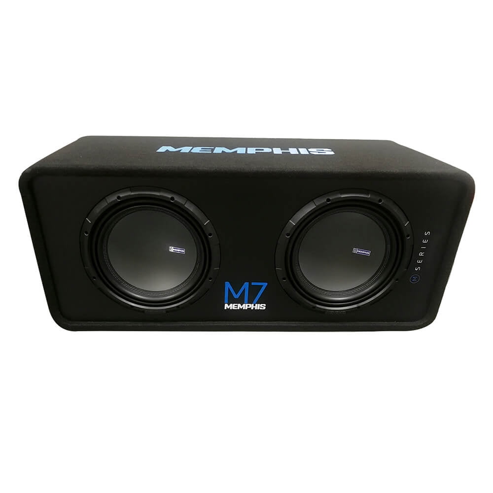 Memphis Audio M7E12D1 Dual 12 inch M7 Loaded Subwoofer Enclosure ...