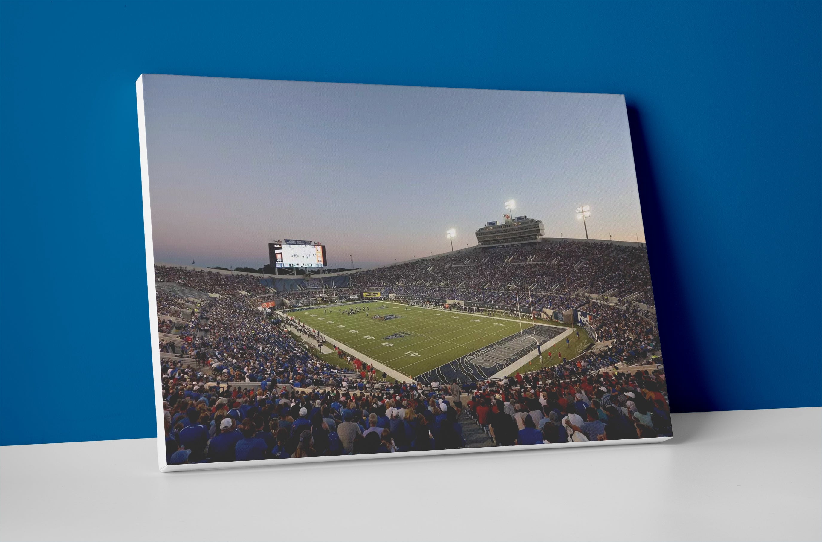 Memphis Football Stadium Poster or Wrapped Canvas - Walmart.com