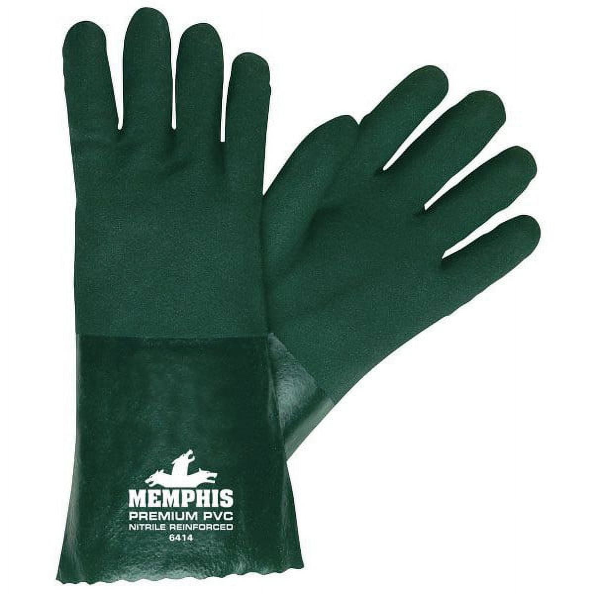 Memphis Gloves 6414 24-Piece Premium Chemical-Resistant PVC Gloves ...