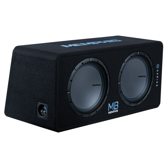 Memphis Audio MBE12D1 MB Dual 12" 1000w Loaded Car Subwoofer Enclosure ...