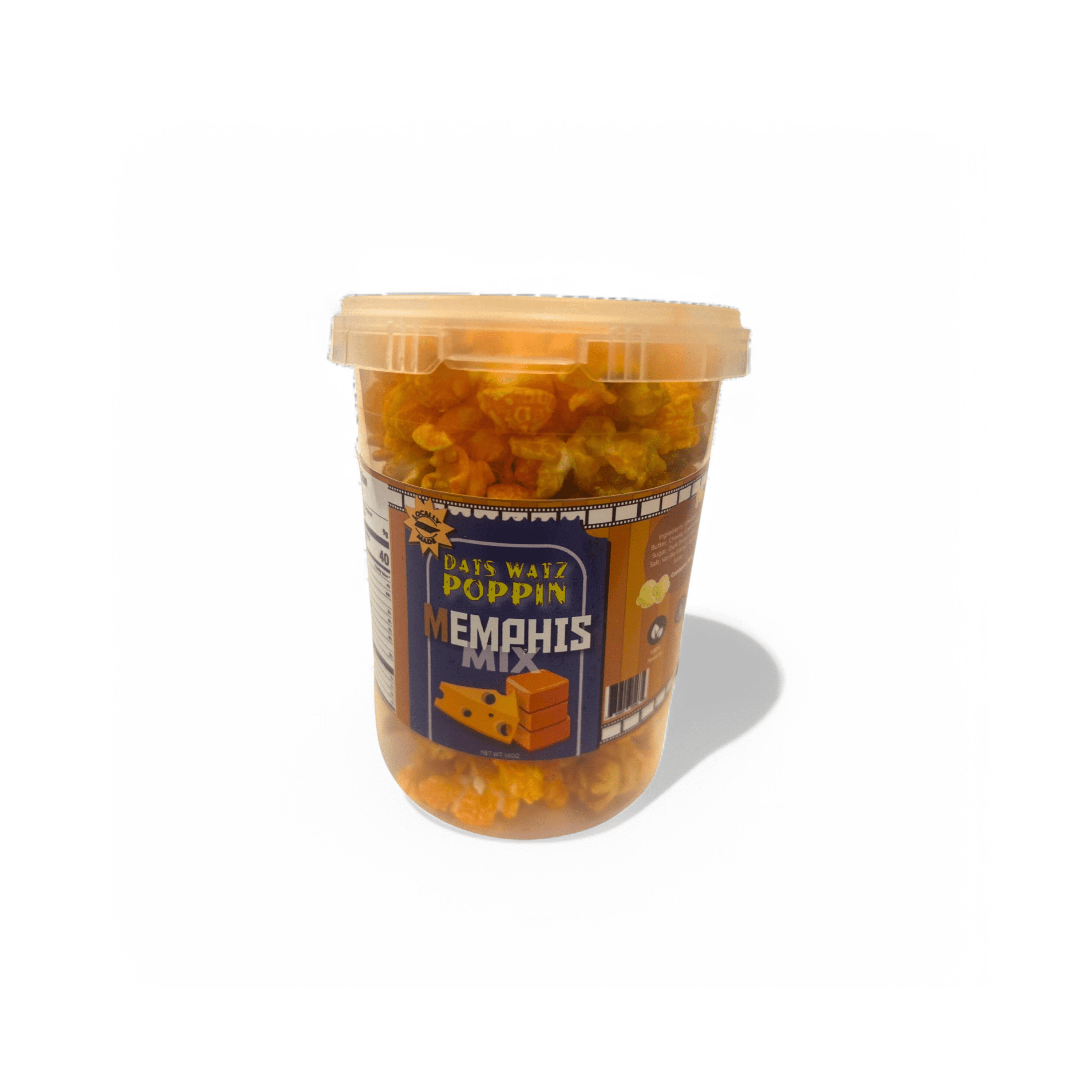 Memphis Mix. This product contains cheese and caramel popcorn ...