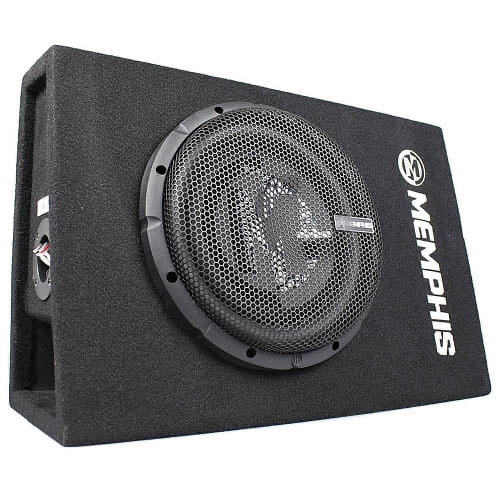 Memphis Audio 10" Ultra Slim Subwoofer Loaded Enclosure 2 Ohm 700W Max ...